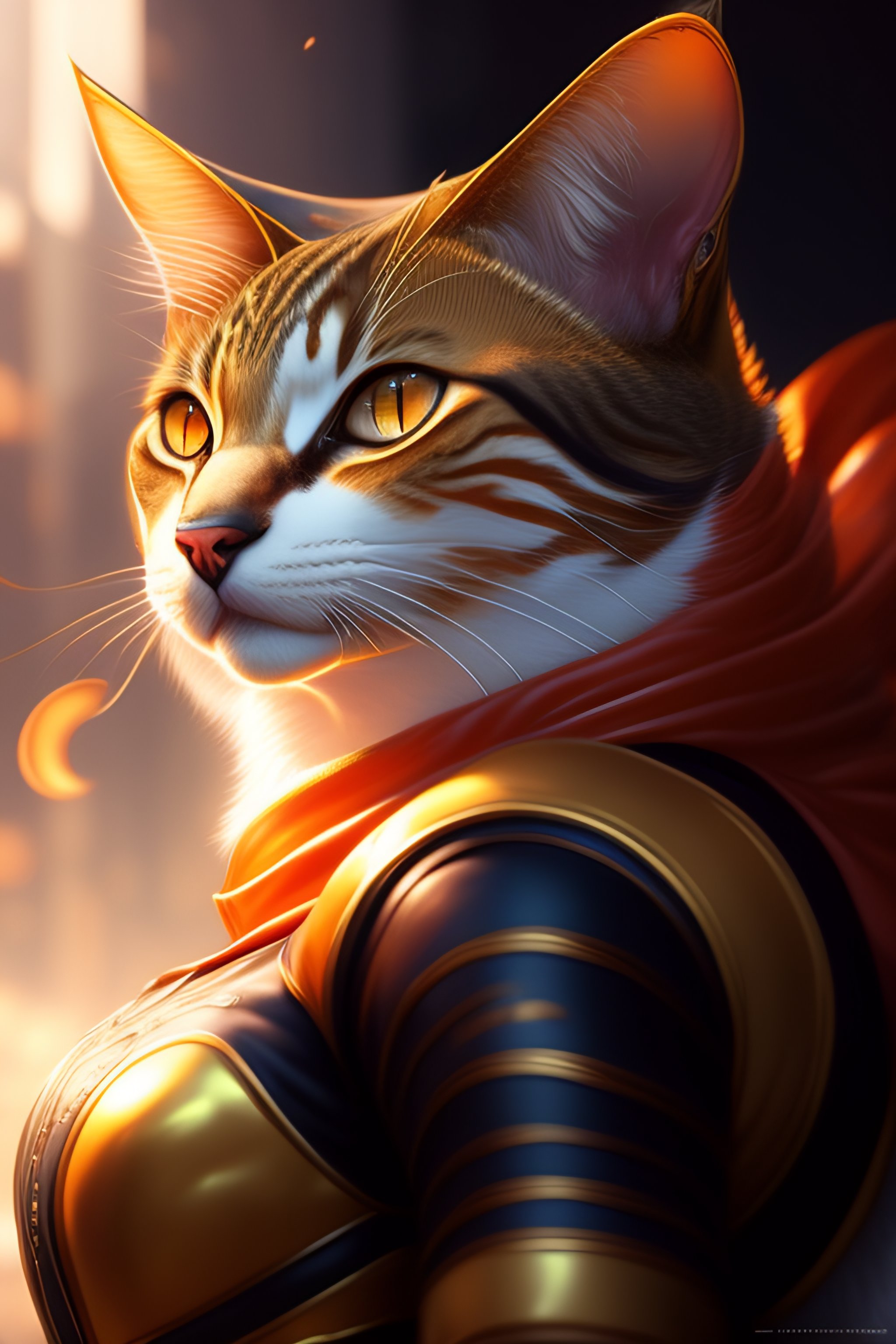 Lexica - A Tabby Cat in Tekken style, highly detailed, digital painting ...