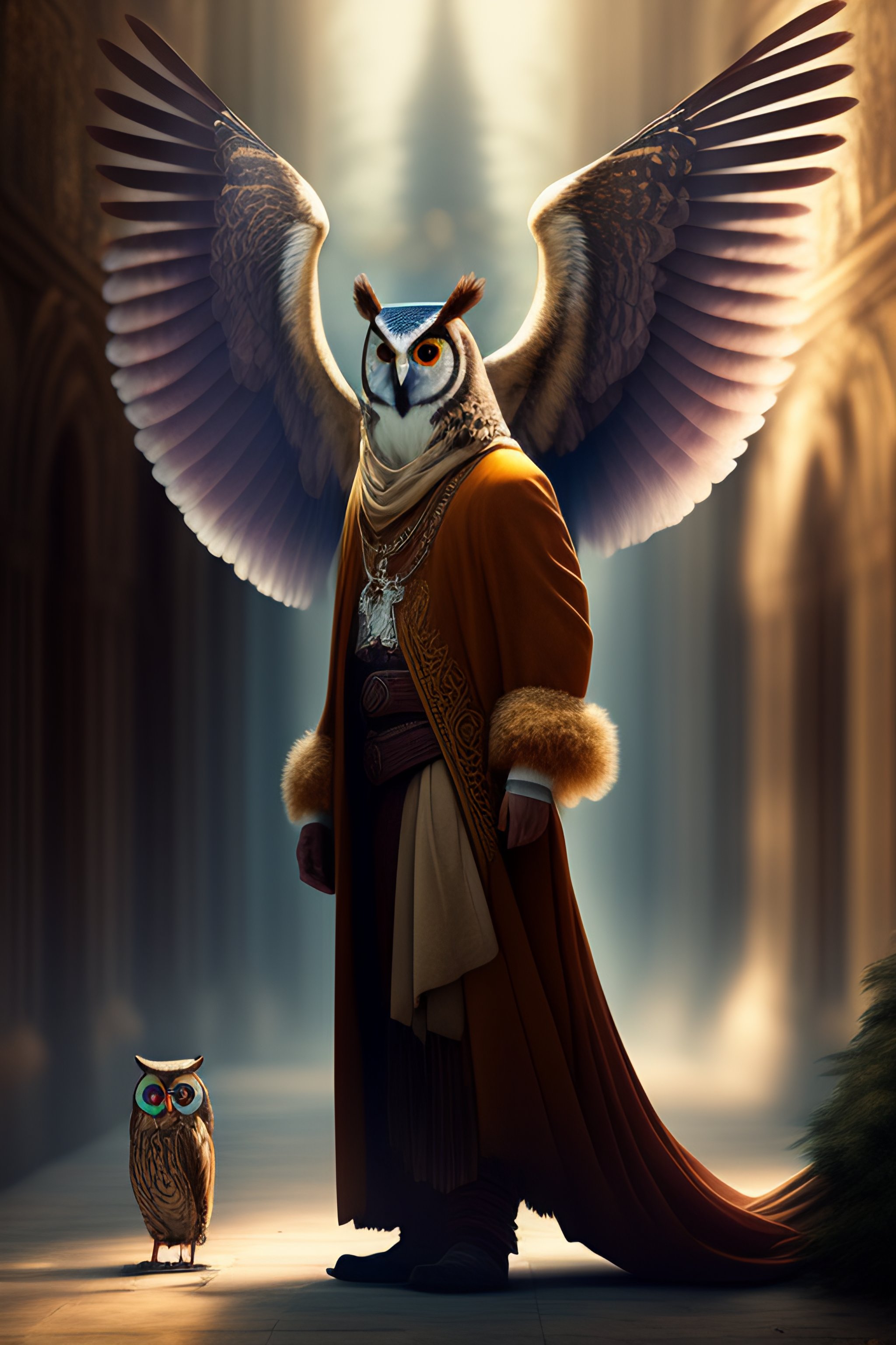 Lexica - Man-owl, hunchback, wings