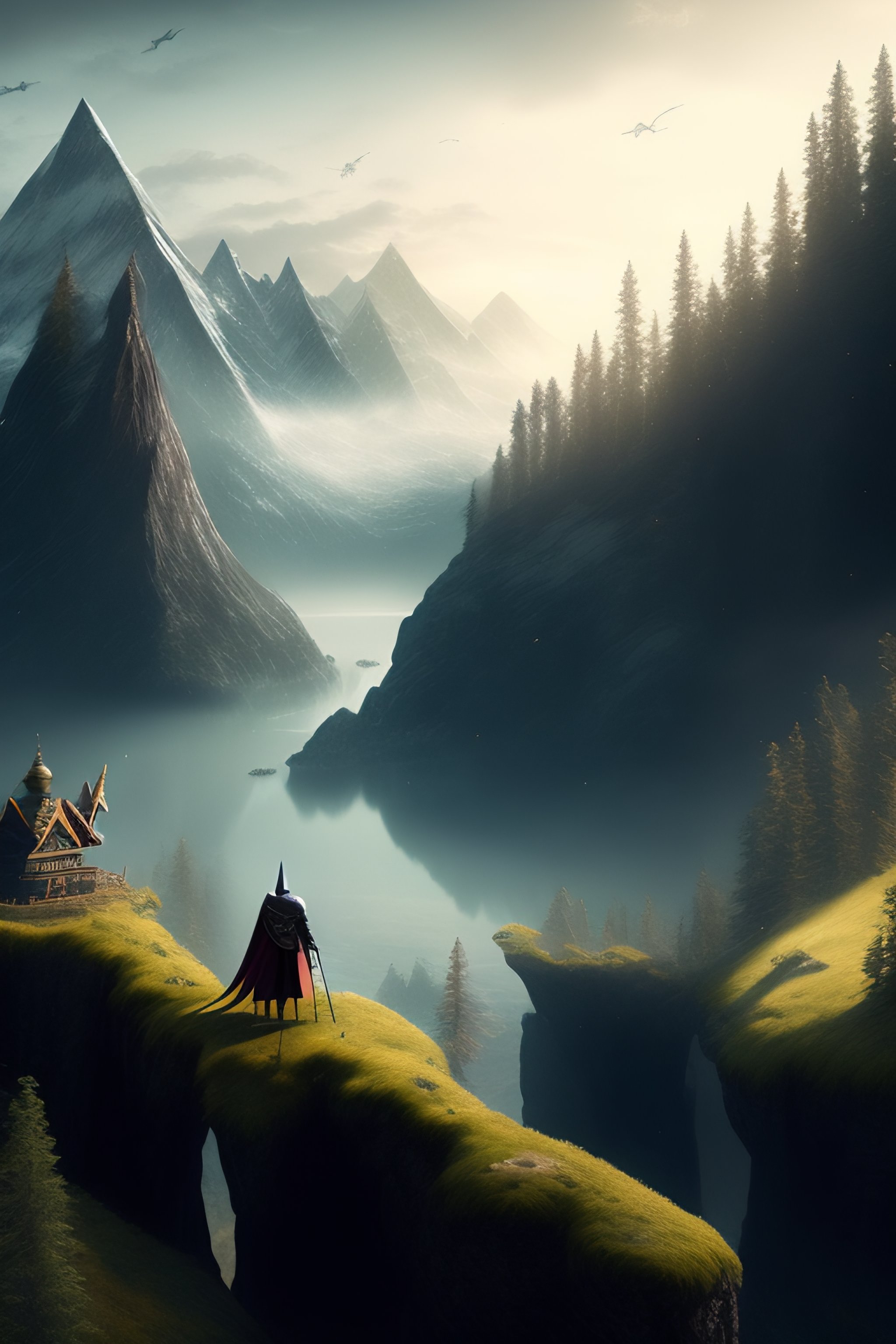 Lexica - Batman, Viking, forest,