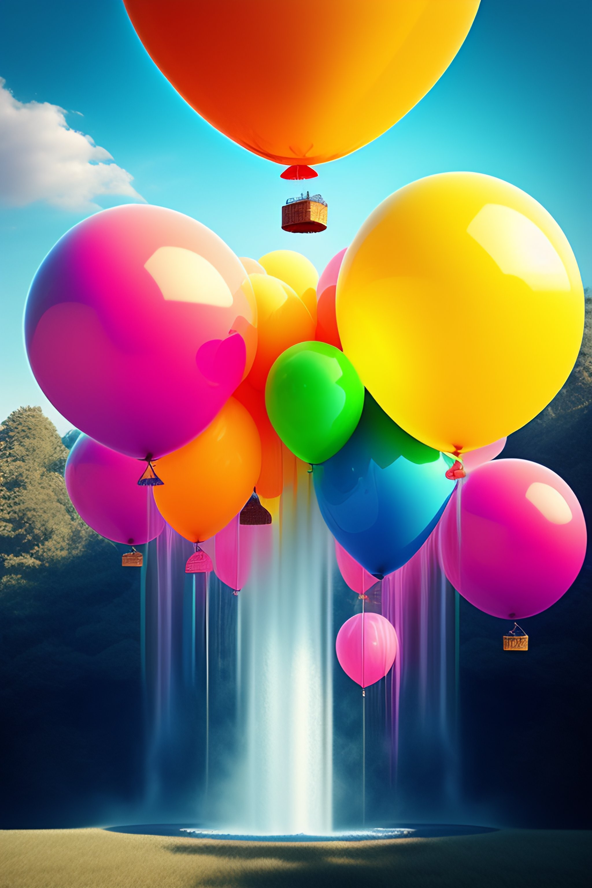 Lexica - Cascade with balloons