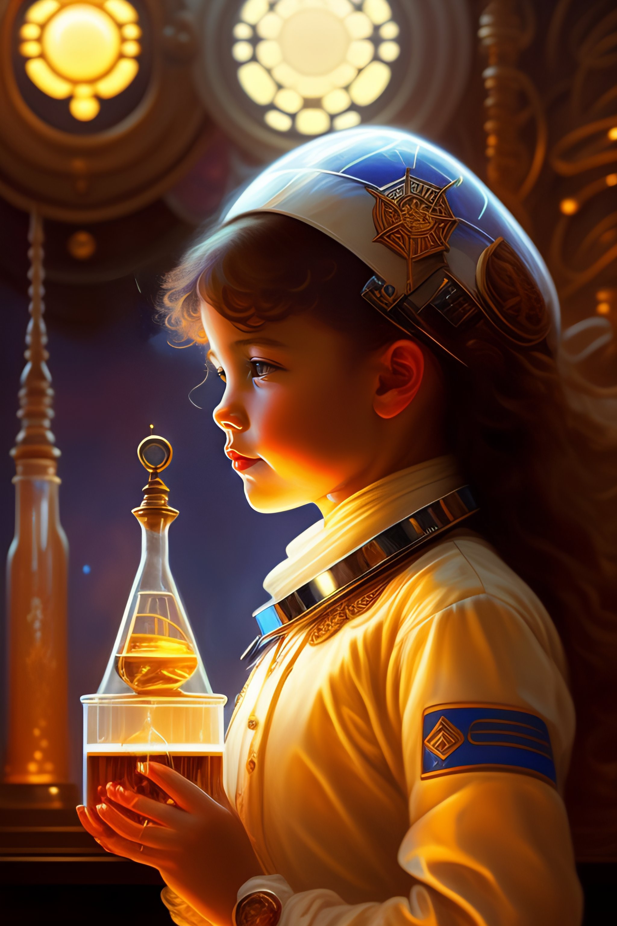 Lexica - Future scientists discover the cure on space station, elegant ...