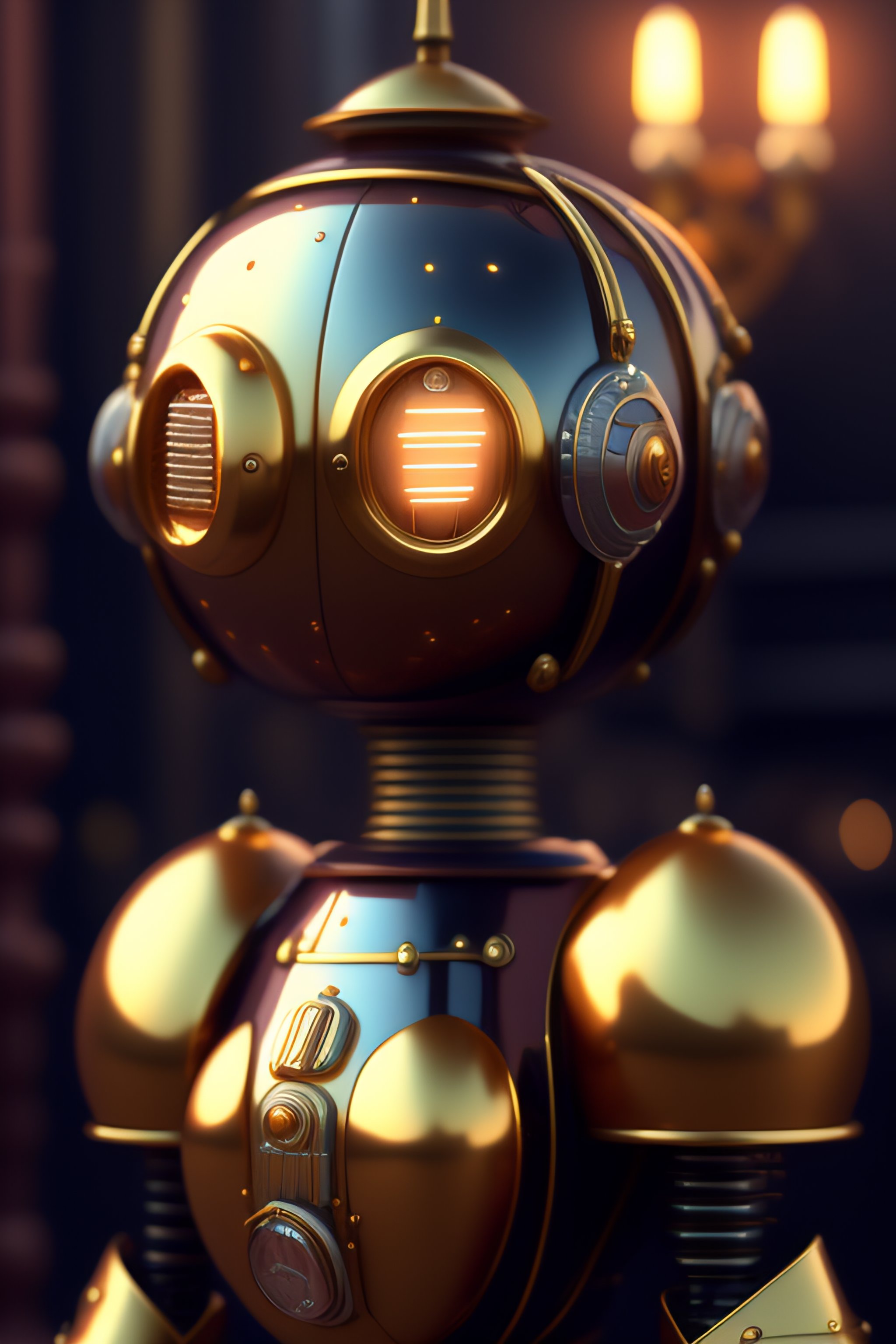 Lexica - Electronik robot and ofice, steampunk ,unreal engine, art deco ...