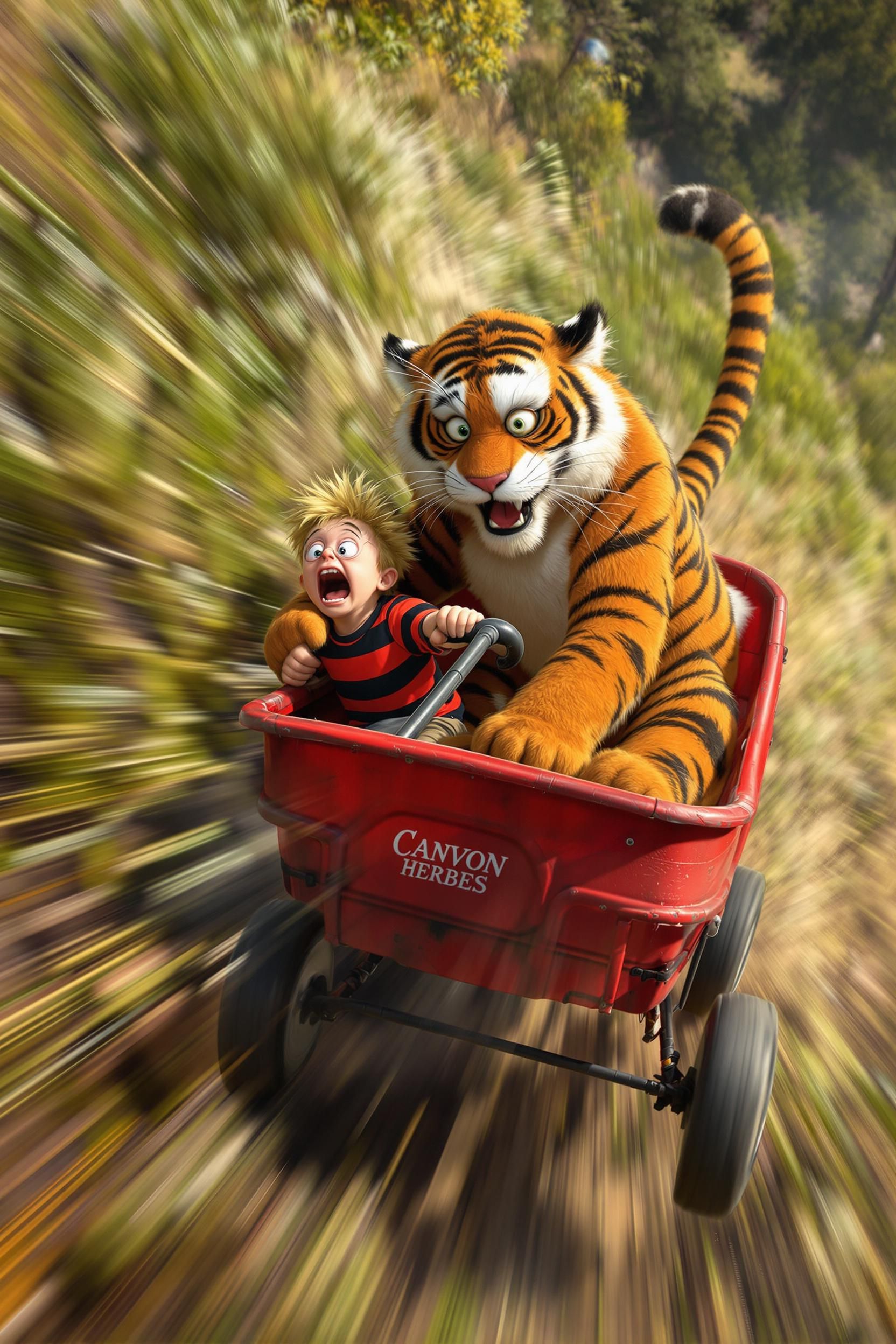 Lexica - A realistic version of calvin and hobbes