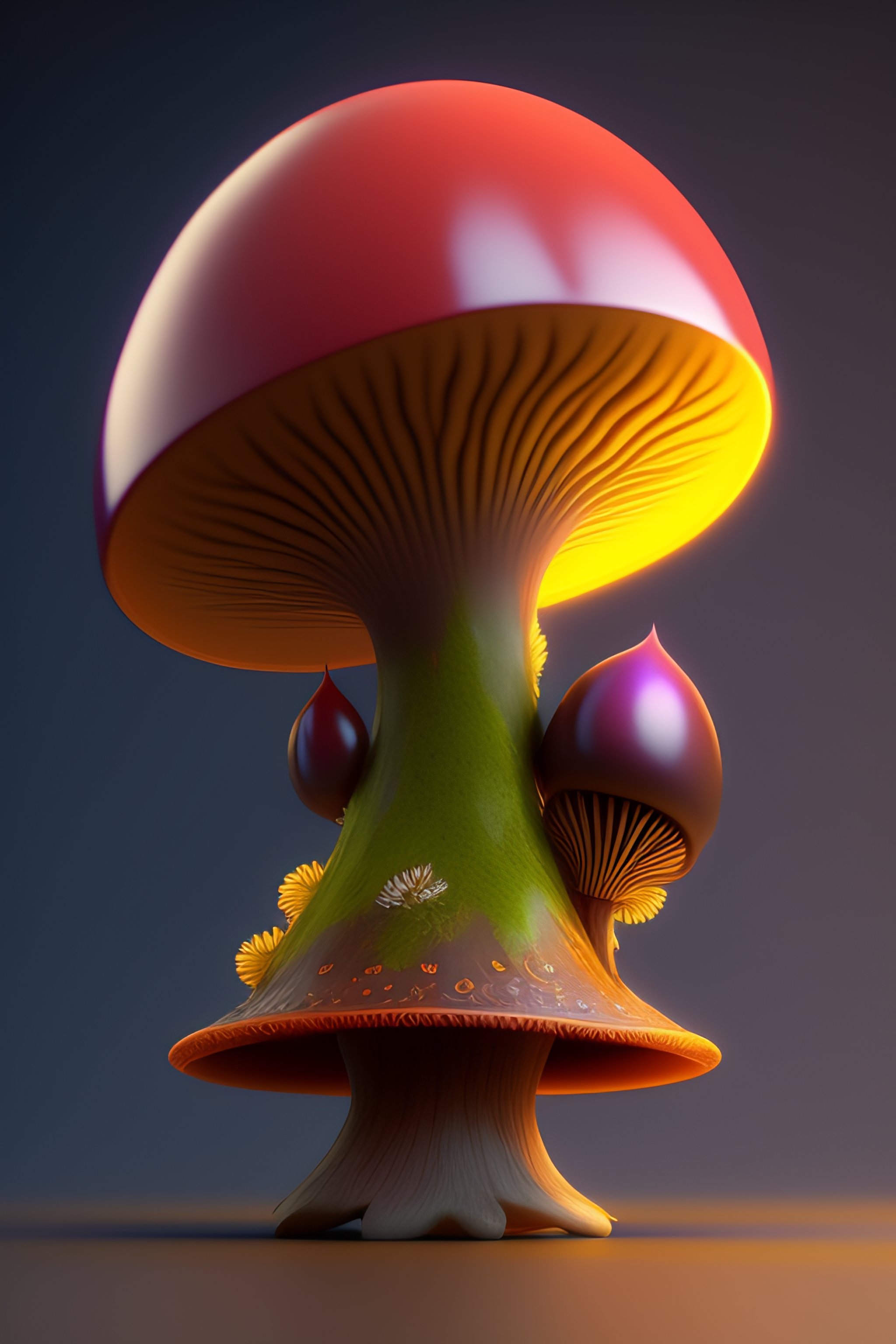 Lexica - Character based on enchanted mushroom, creature design, unreal ...