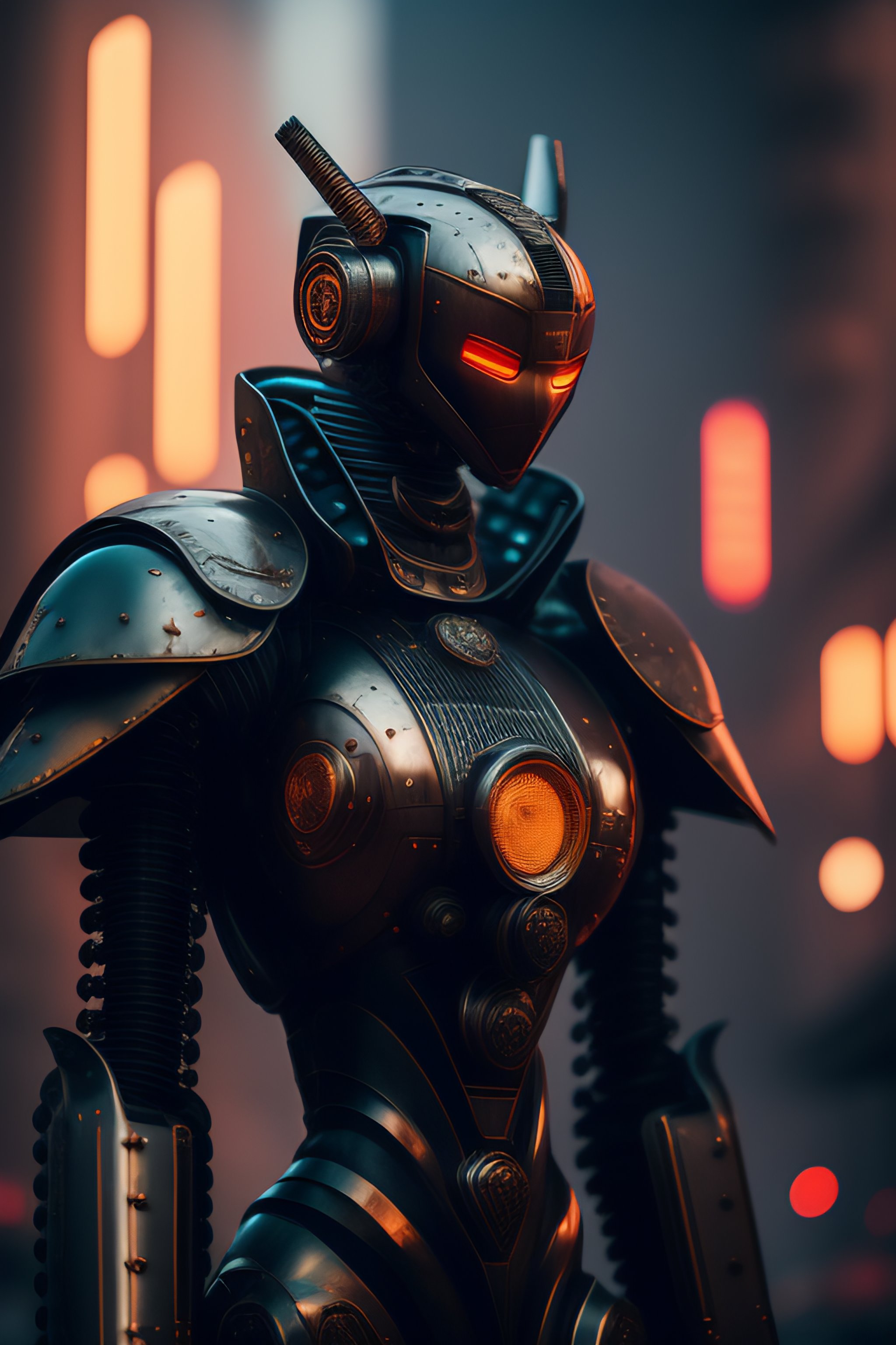 Lexica - Portrait of a rusian evil cyberpunk robot made of rusty clocks ...