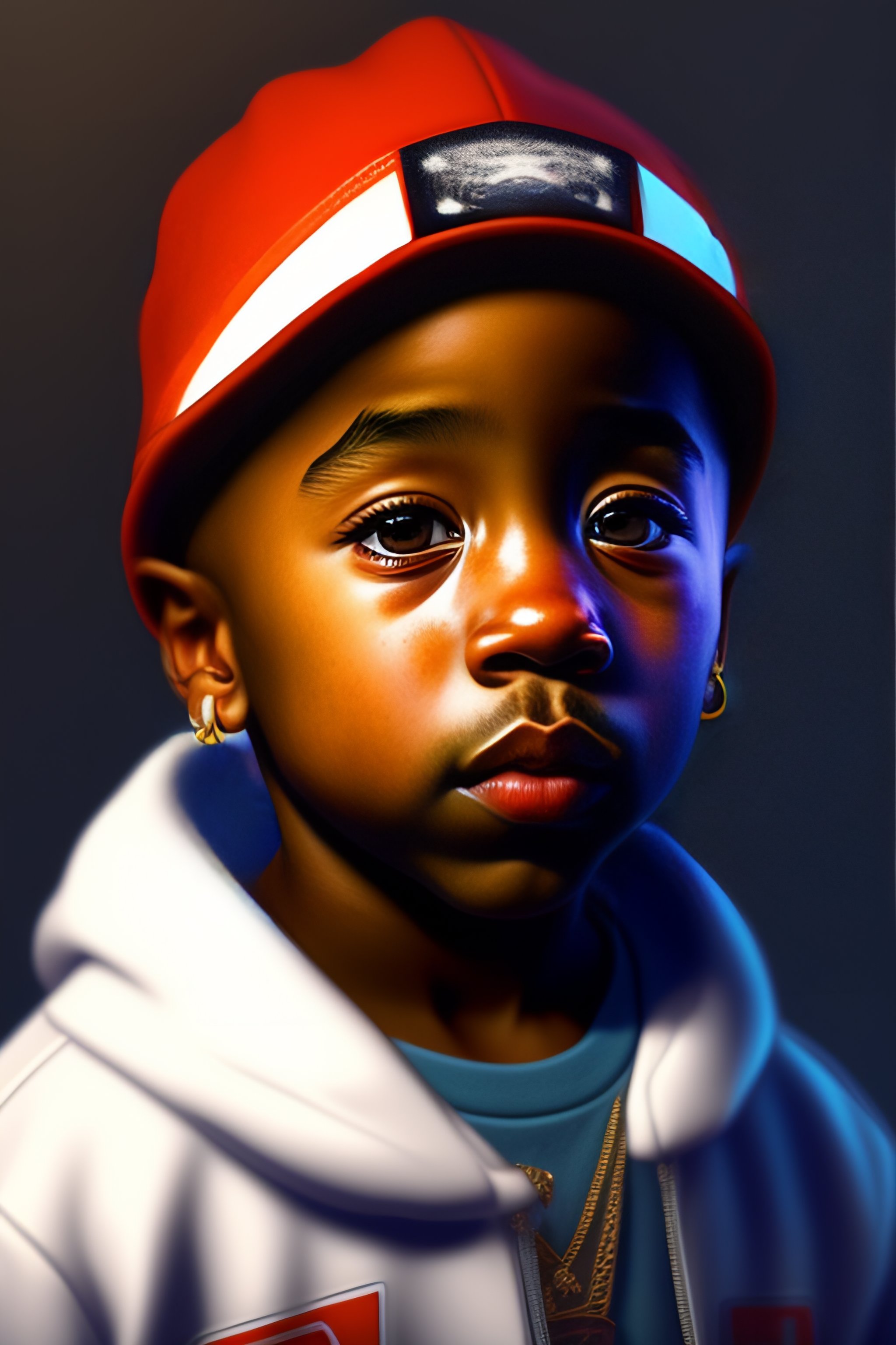 Lexica - Baby Tupac Shakur, thugged out, render, rembrandt, cgsociety ...