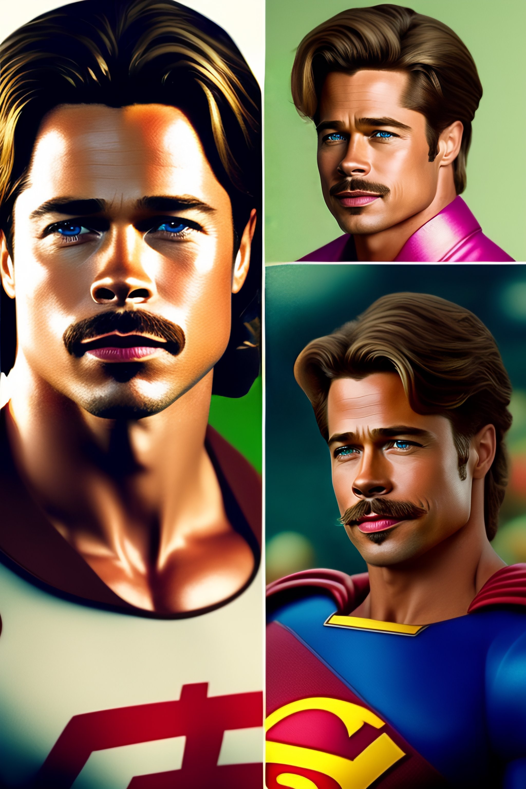 Lexica - Retrato do Brad Pitt como super mario, live action adaptation ...