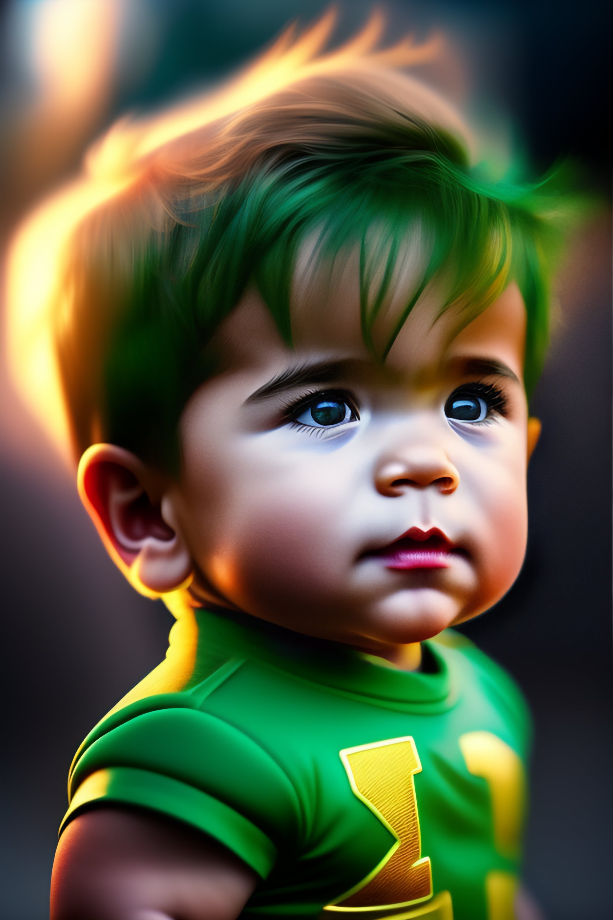 Lexica - Photorealistic muscular toddler Hulk in an alternate universe ...