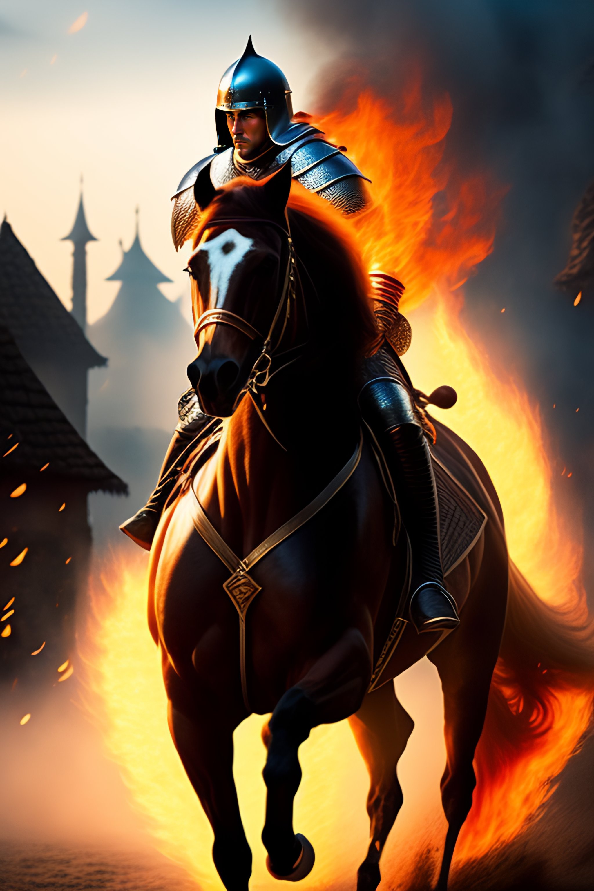 Knights Riding Horses