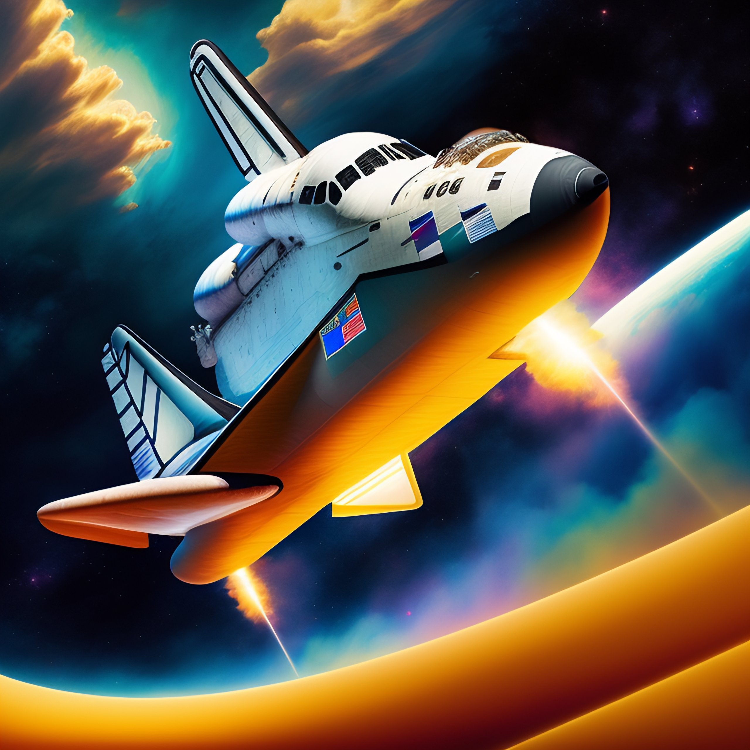 Lexica - In a space shuttle flying