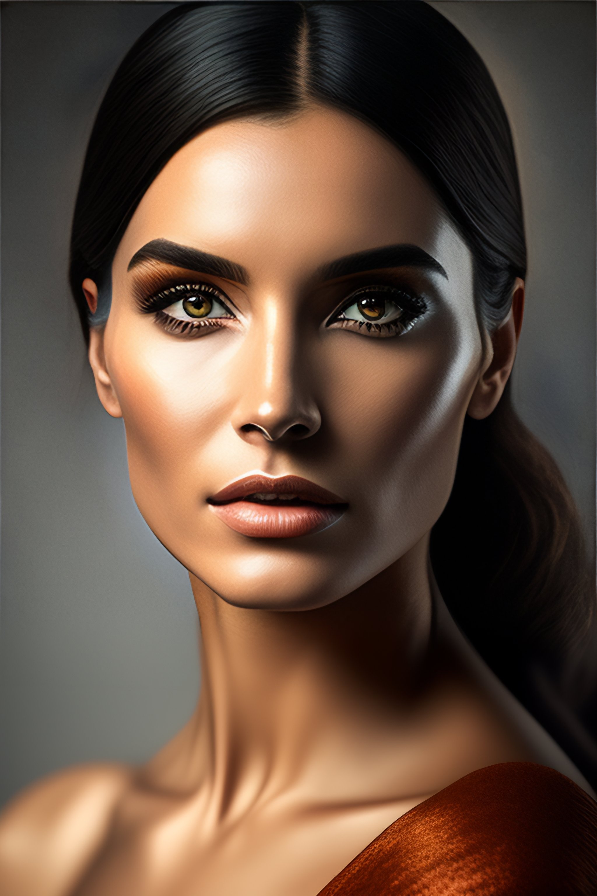 Lexica - Protrait of a woman face 8k 35mm eyes focus matte painting