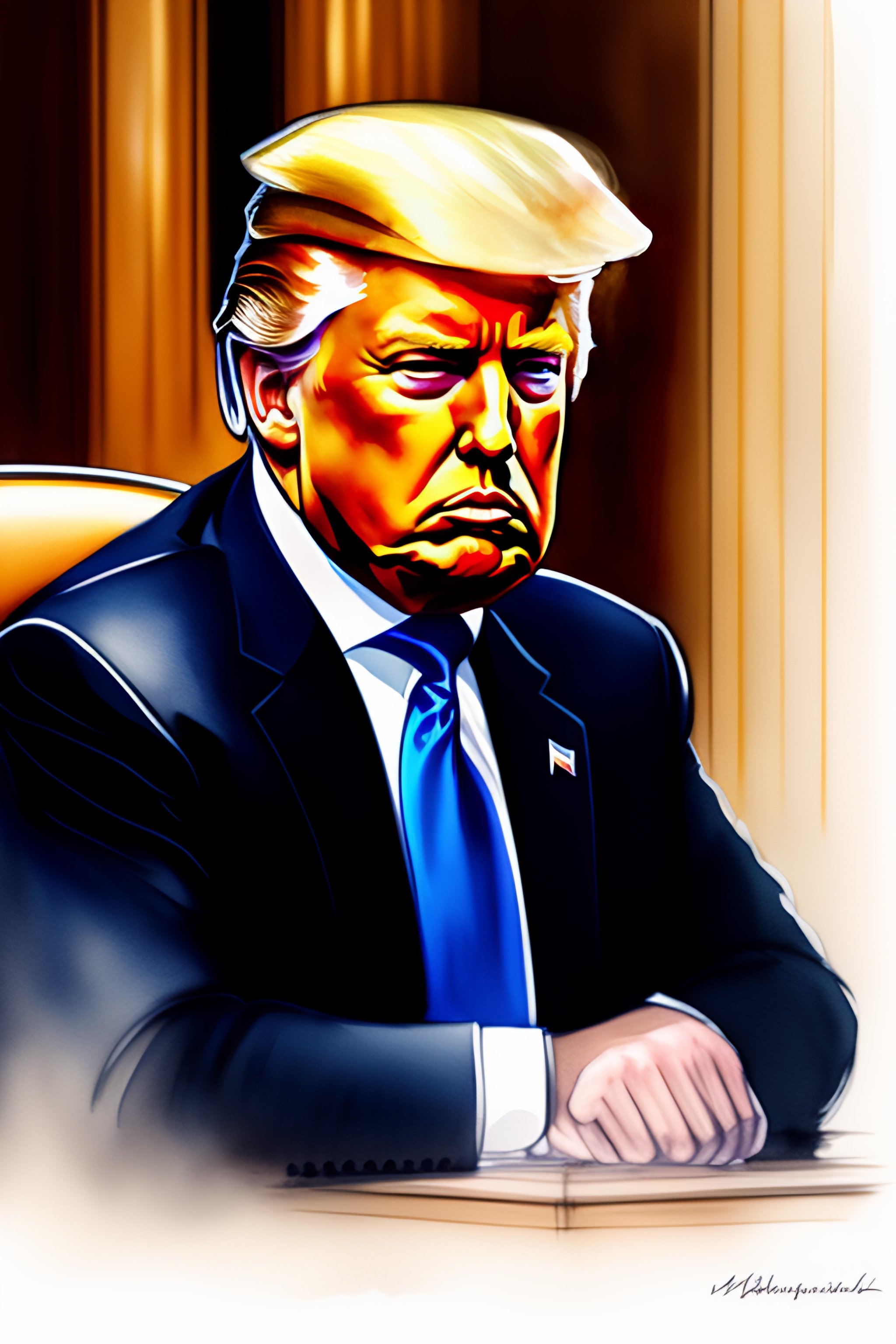 Lexica - Donald J Trump sitting in the chair of the Speaker of House of ...