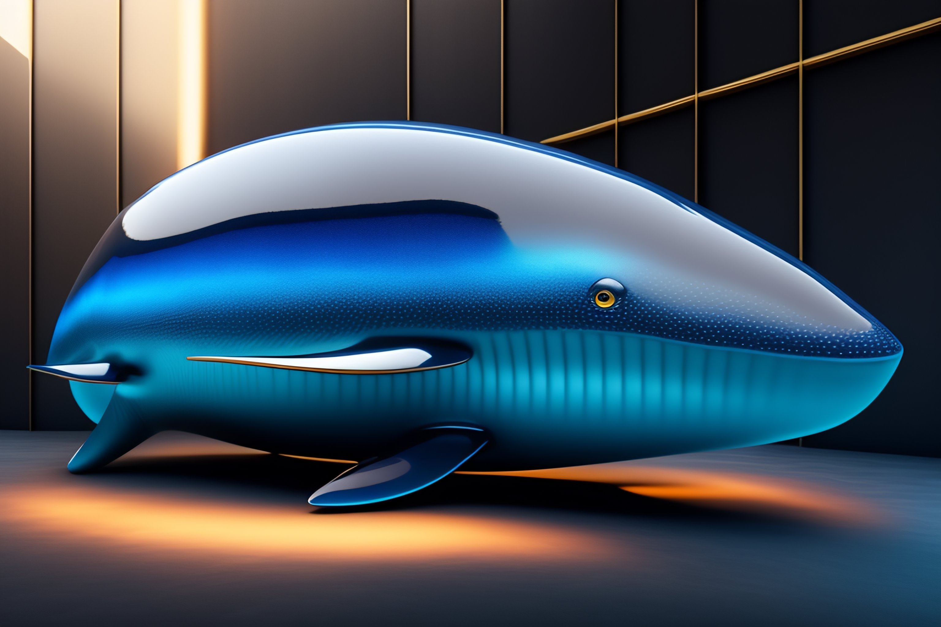Lexica - A hyperrealistic 8k "blue whale" with some part of its body ...