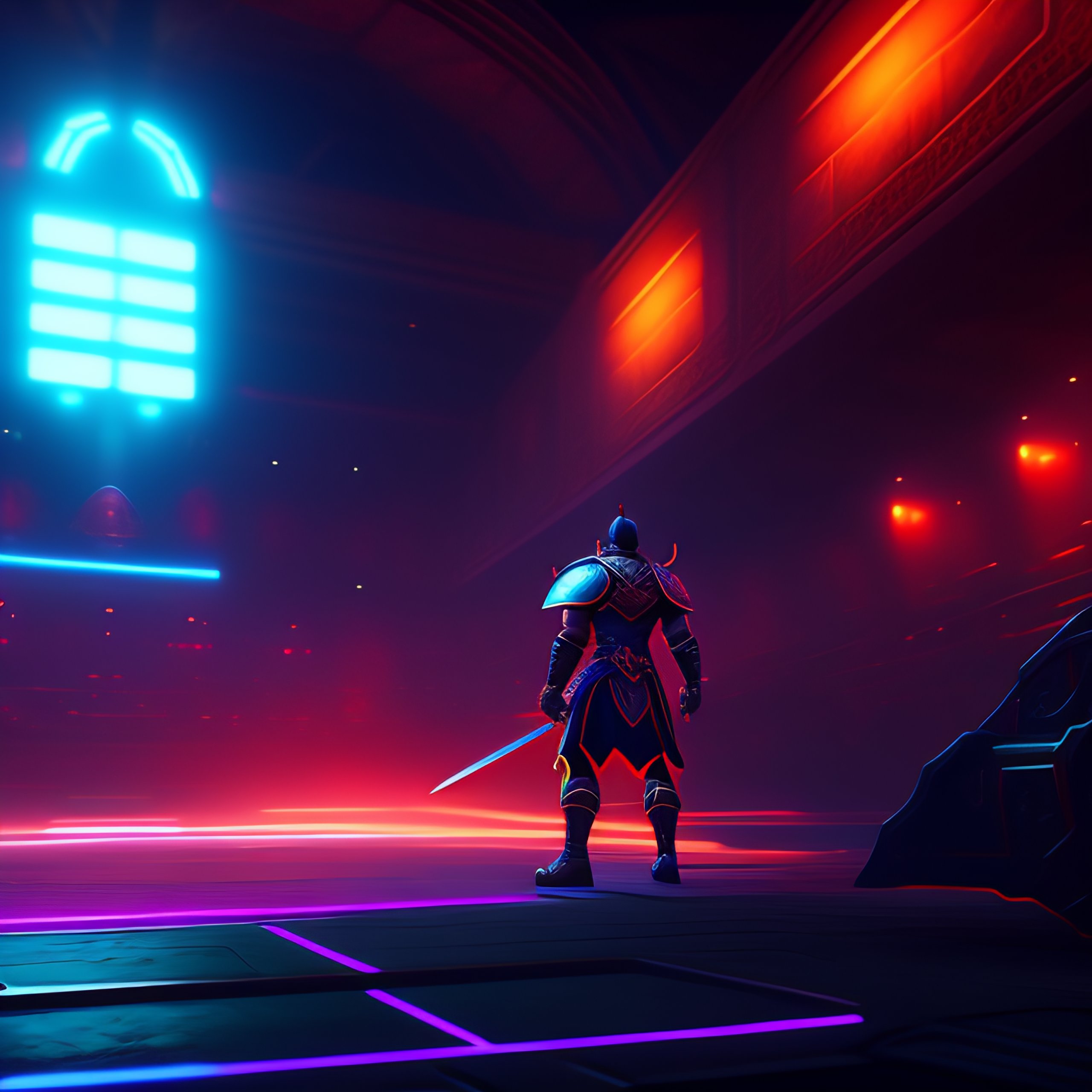 Lexica - Gladiator in an arena with a sword and shield. unreal engine 5 ...