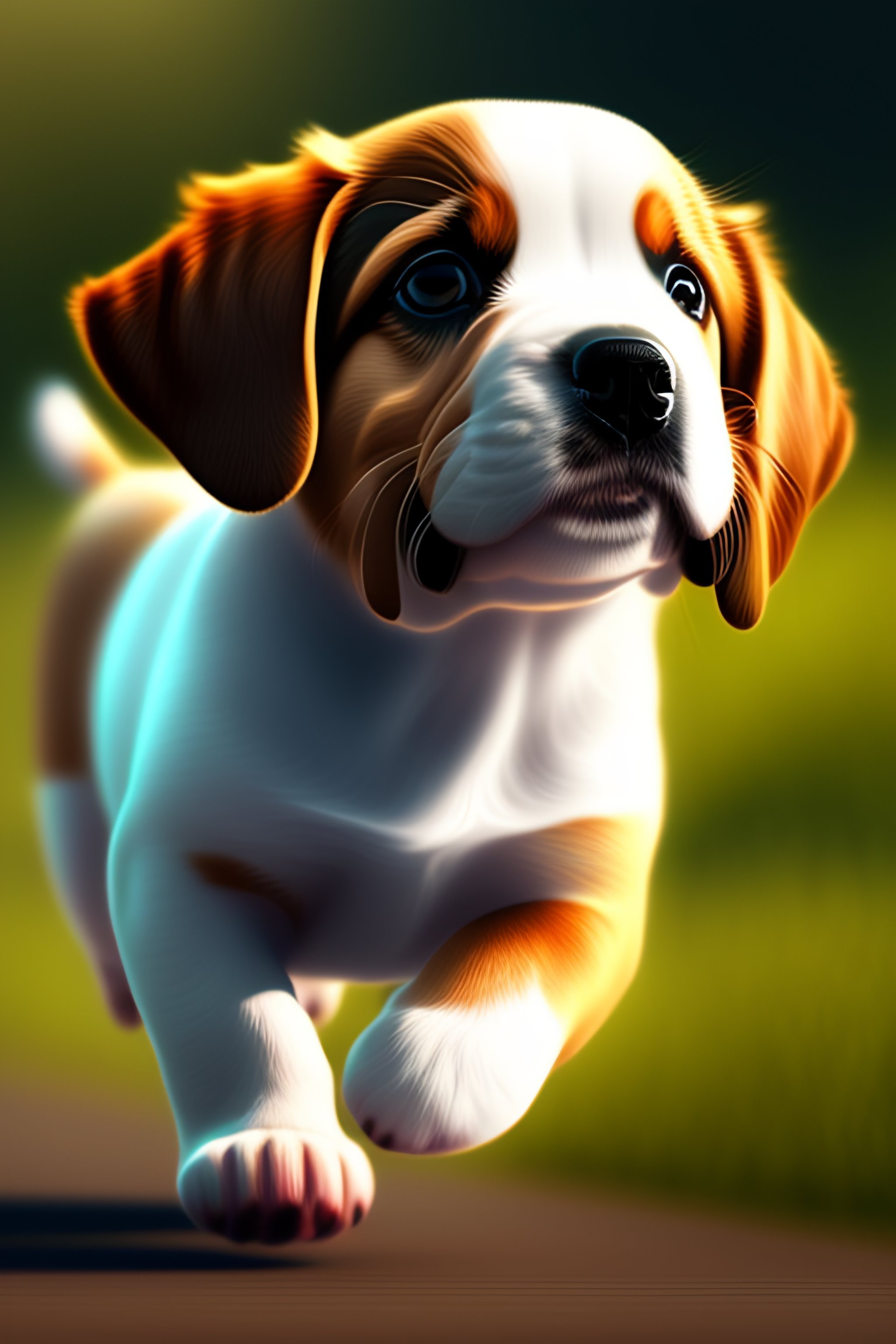Cute Running Puppy