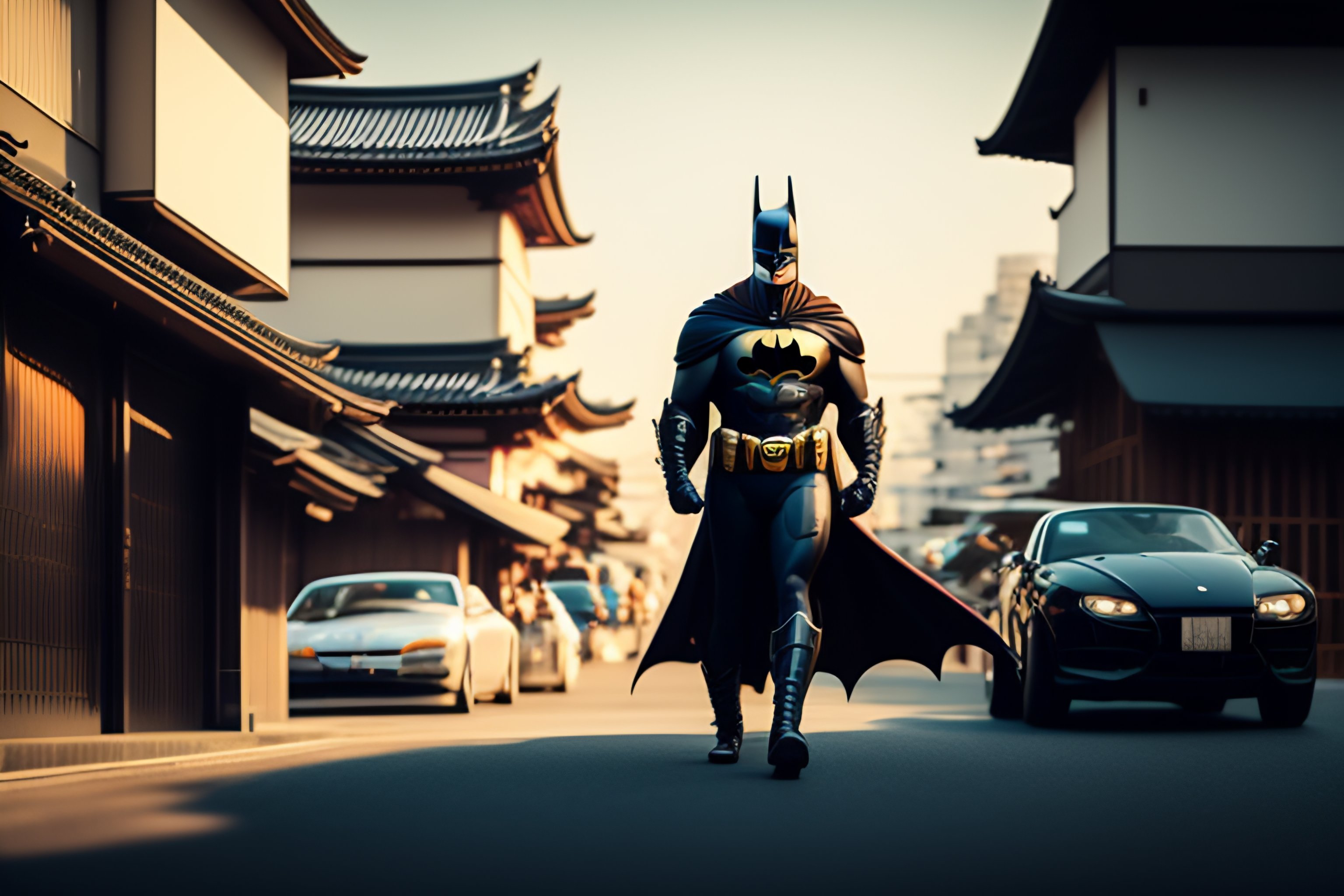 Lexica - Batman in street of japan
