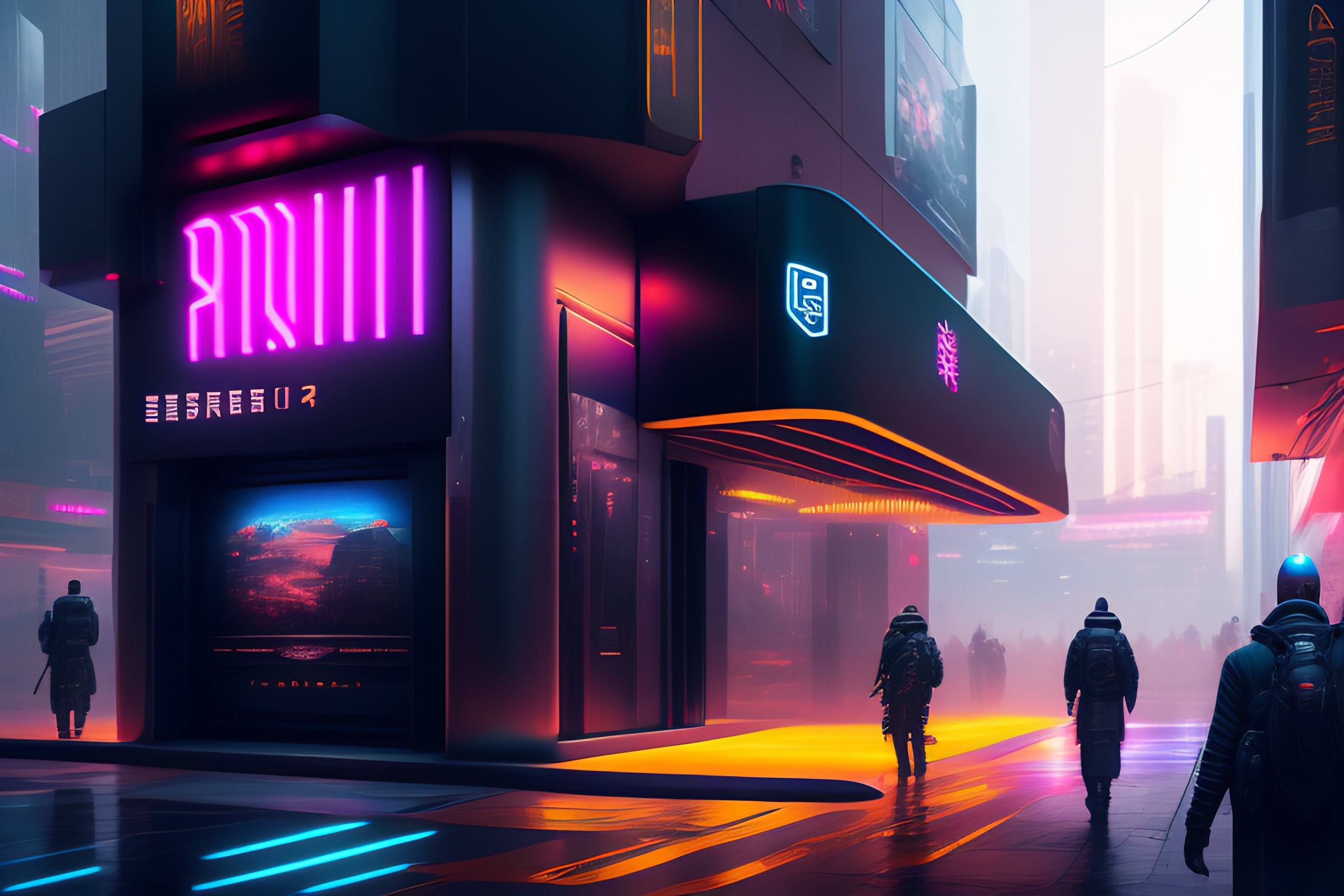 Lexica - Online live, cyberpunk, behance