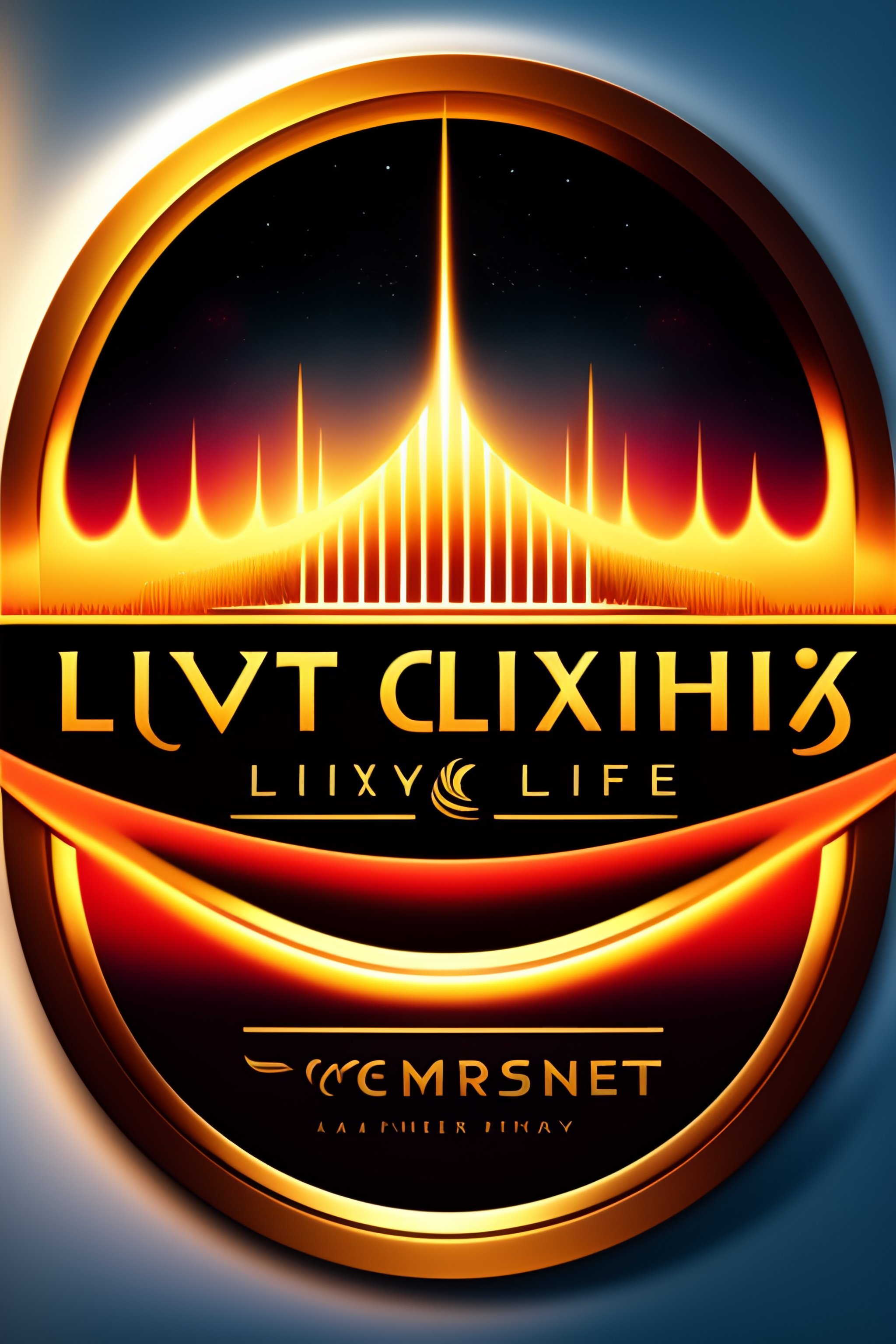 Lexica - Live luxury life circle logo