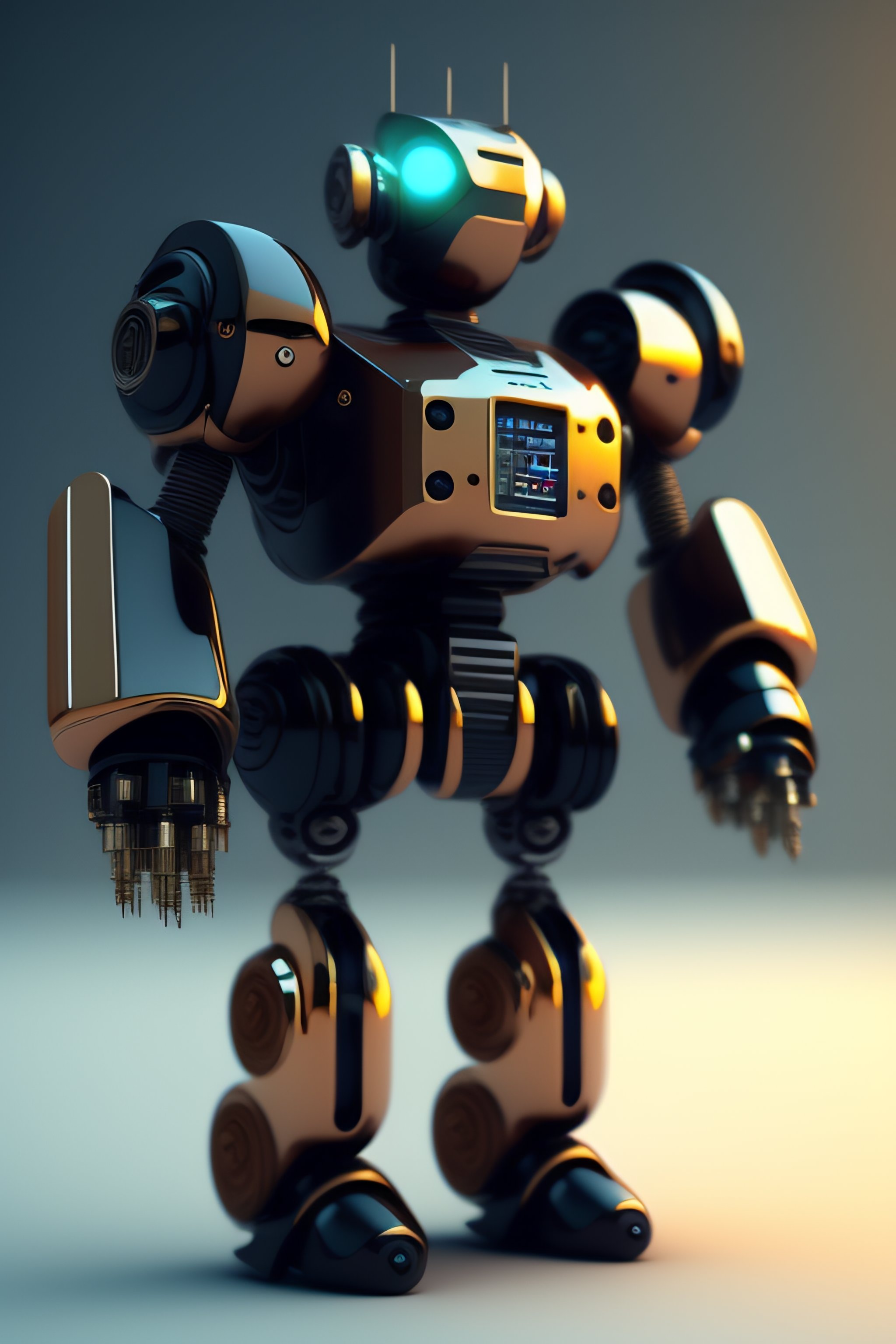 Lexica - A robot made from modular synthesizers with tools in hand ...