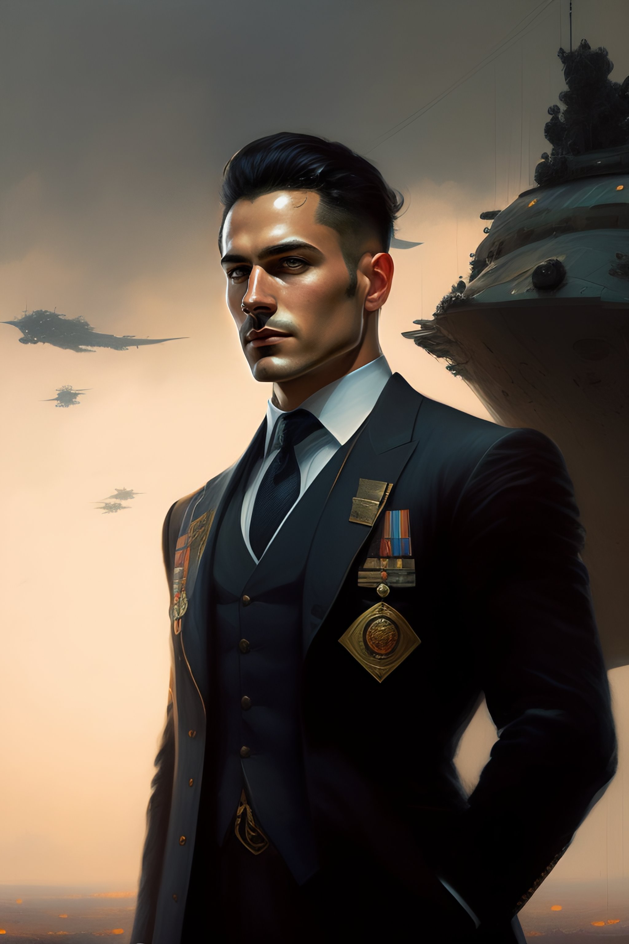 Lexica - Portrait of a parapsychologist, 1920, with used suit, epic ...