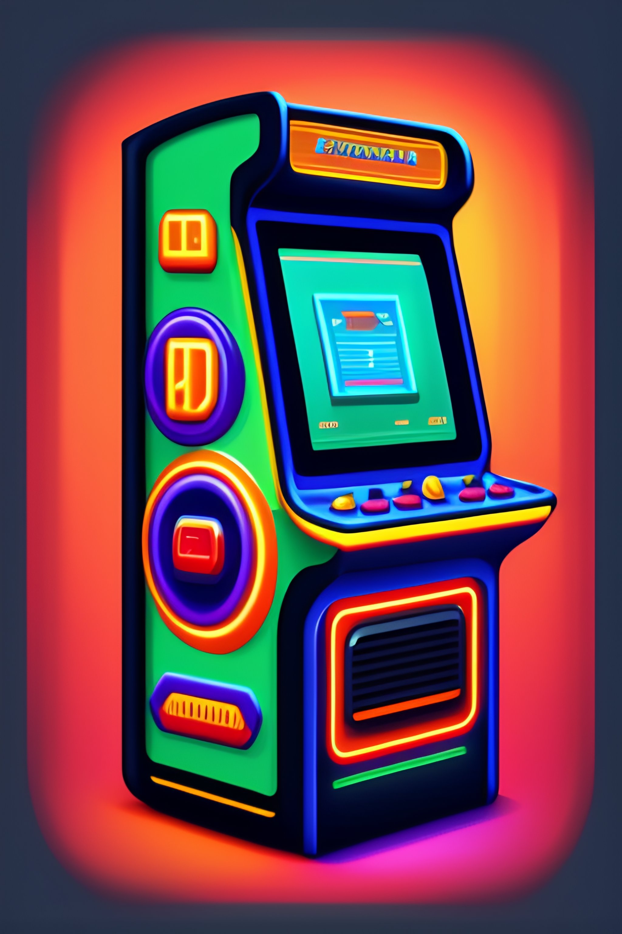 Lexica - Arcade Machine. Recreation Technology Icon Concept Isolated ...