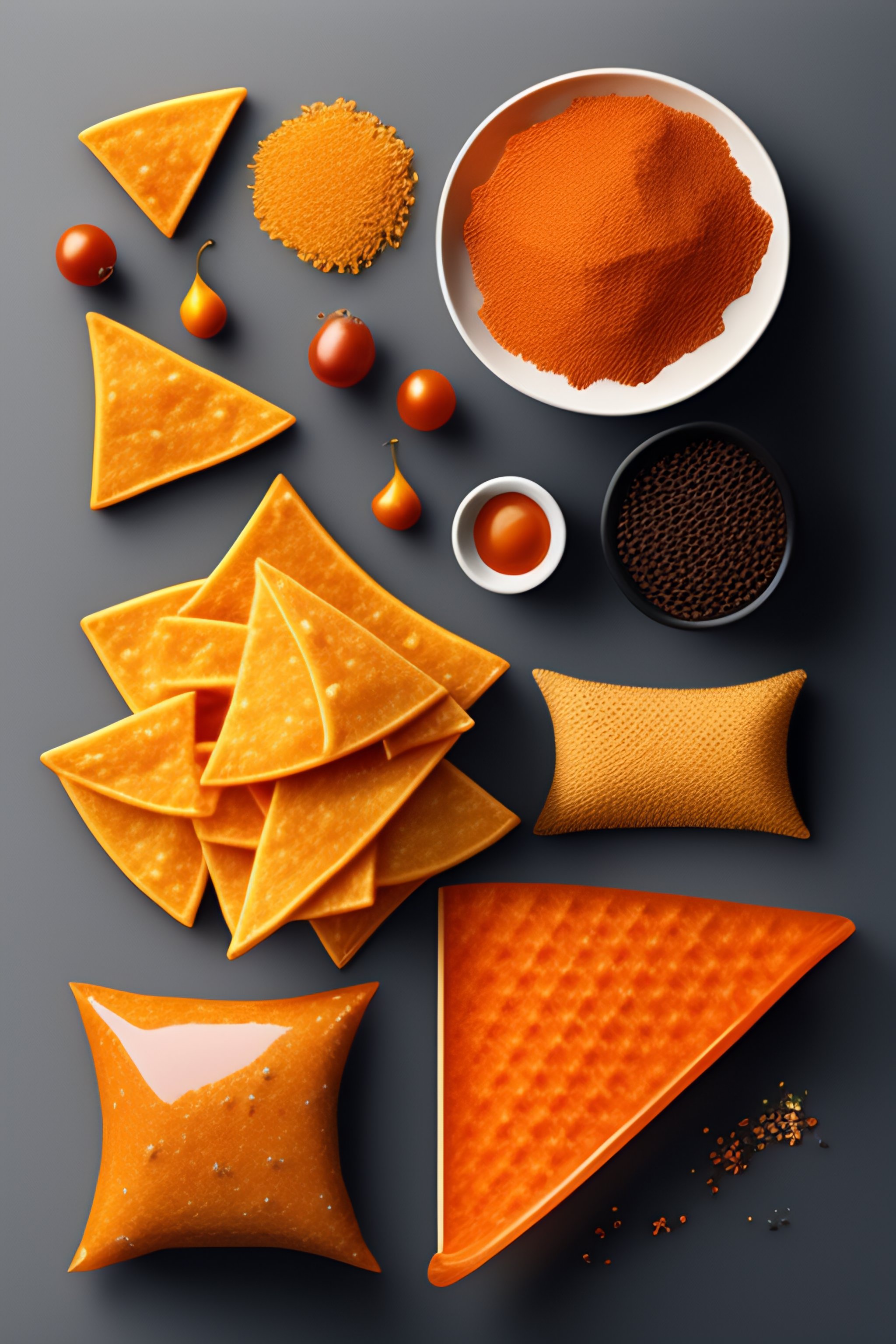 Lexica - Doritos and Doritos bags, Knolling, Knolling layout ...