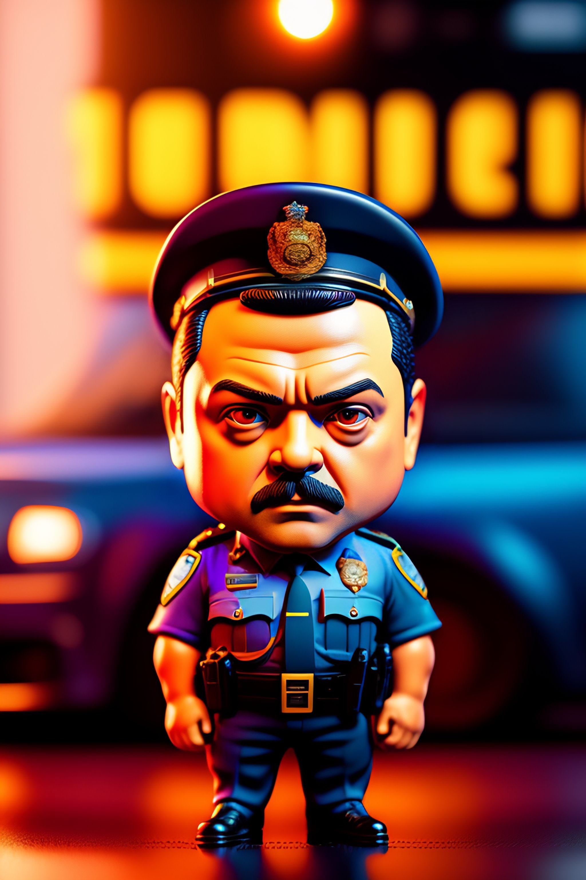 Lexica - Joe Lo Truglio, police officer, bobble head, funko pop art ...