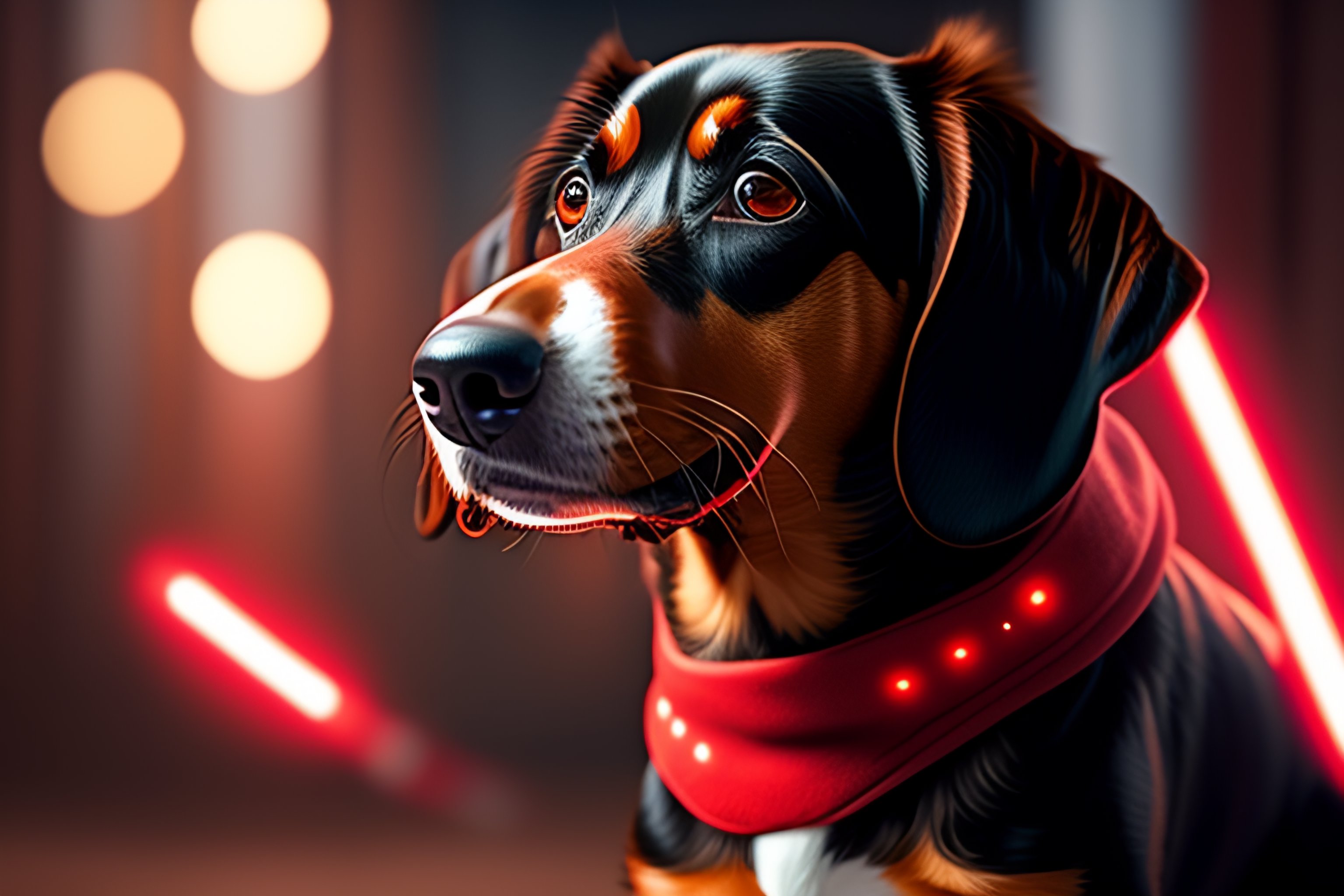 Lexica - Star wars Scene with a cute small black and brown long hair ...