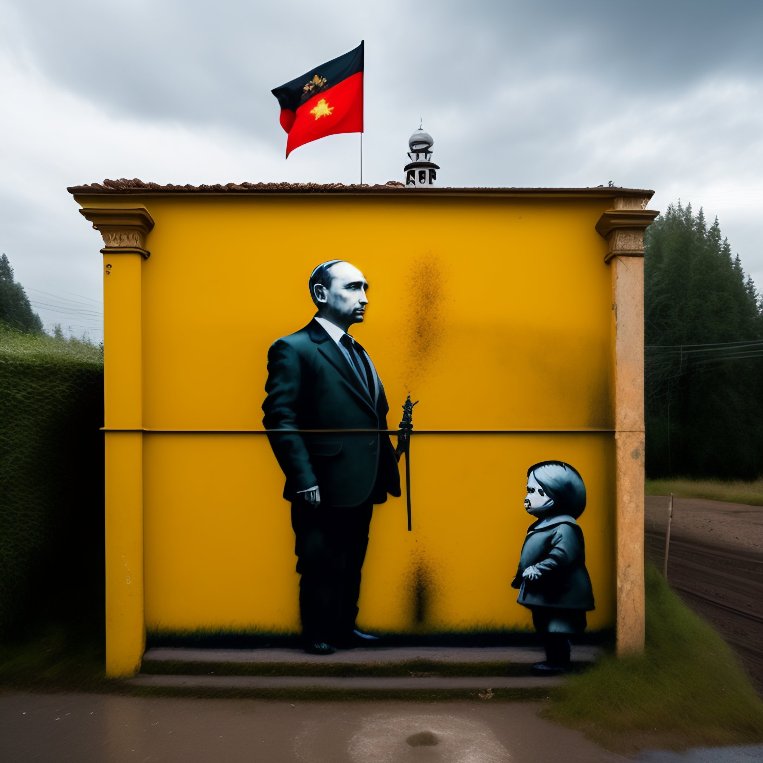 Lexica - Banksy ukraine glory against putin