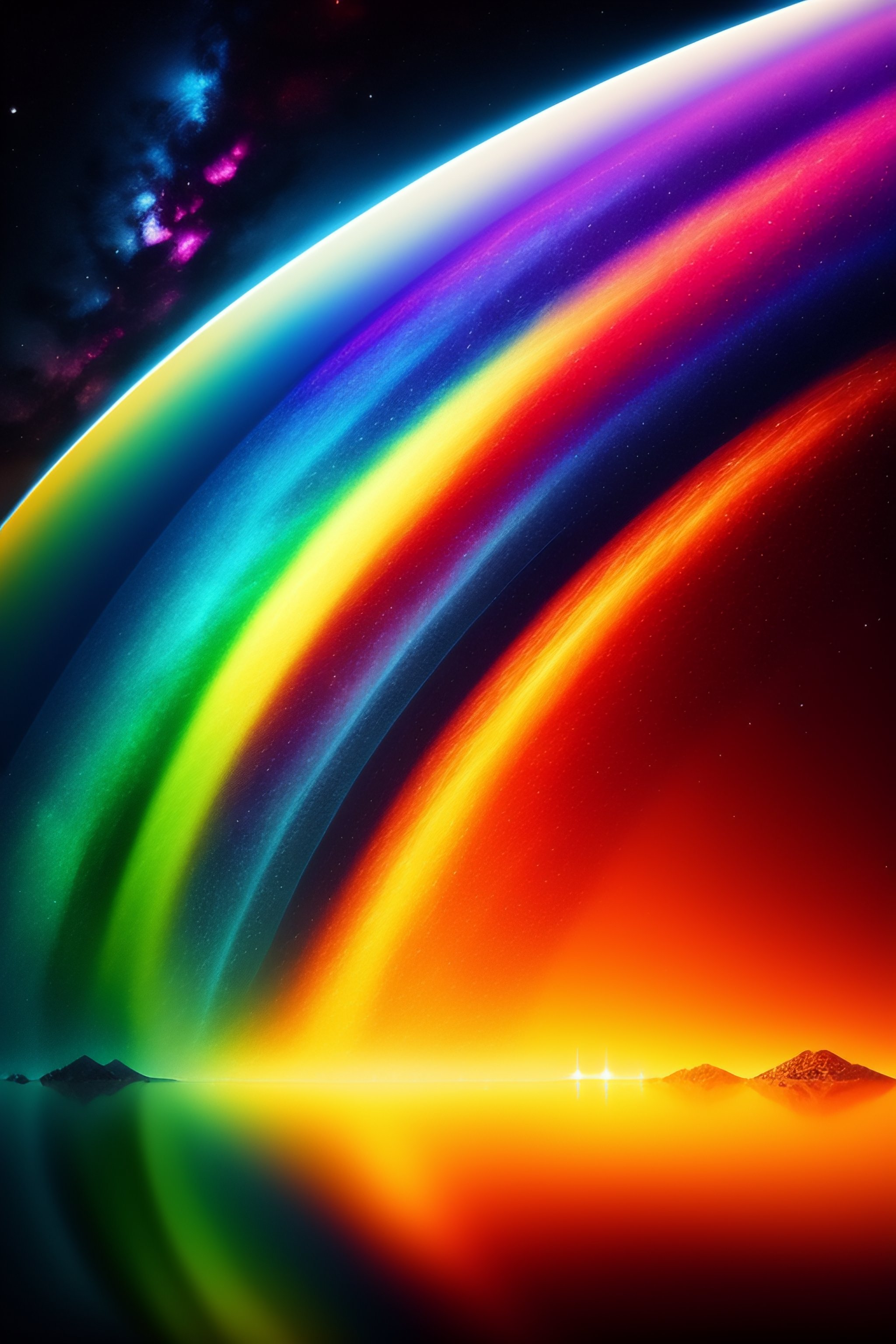 Lexica - A rainbow in the space