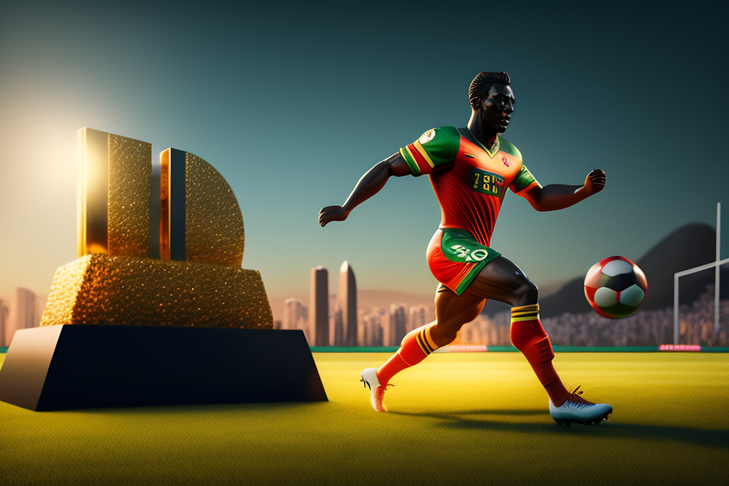 Lexica - Football player Pele statue in Rio de Janeiro, monument ...