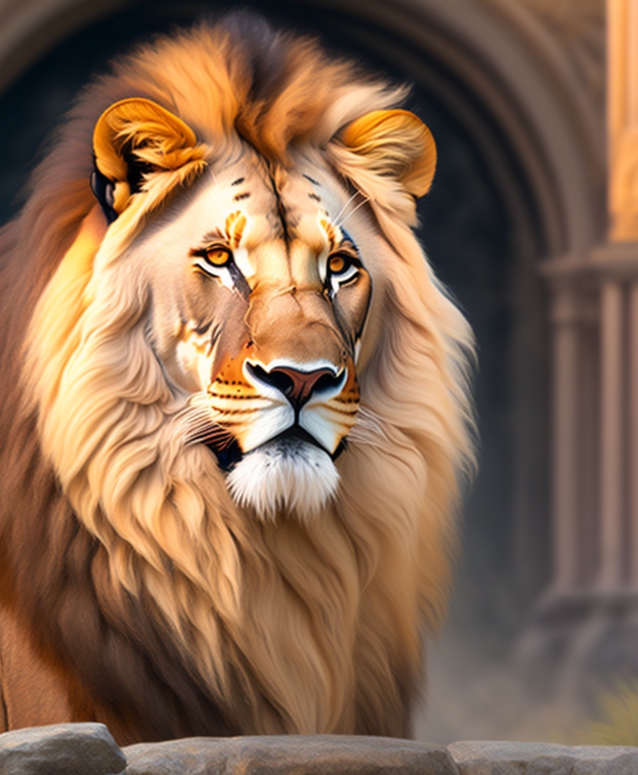 Lexica - The lion, named Leo, possessed a magnificent golden mane that ...