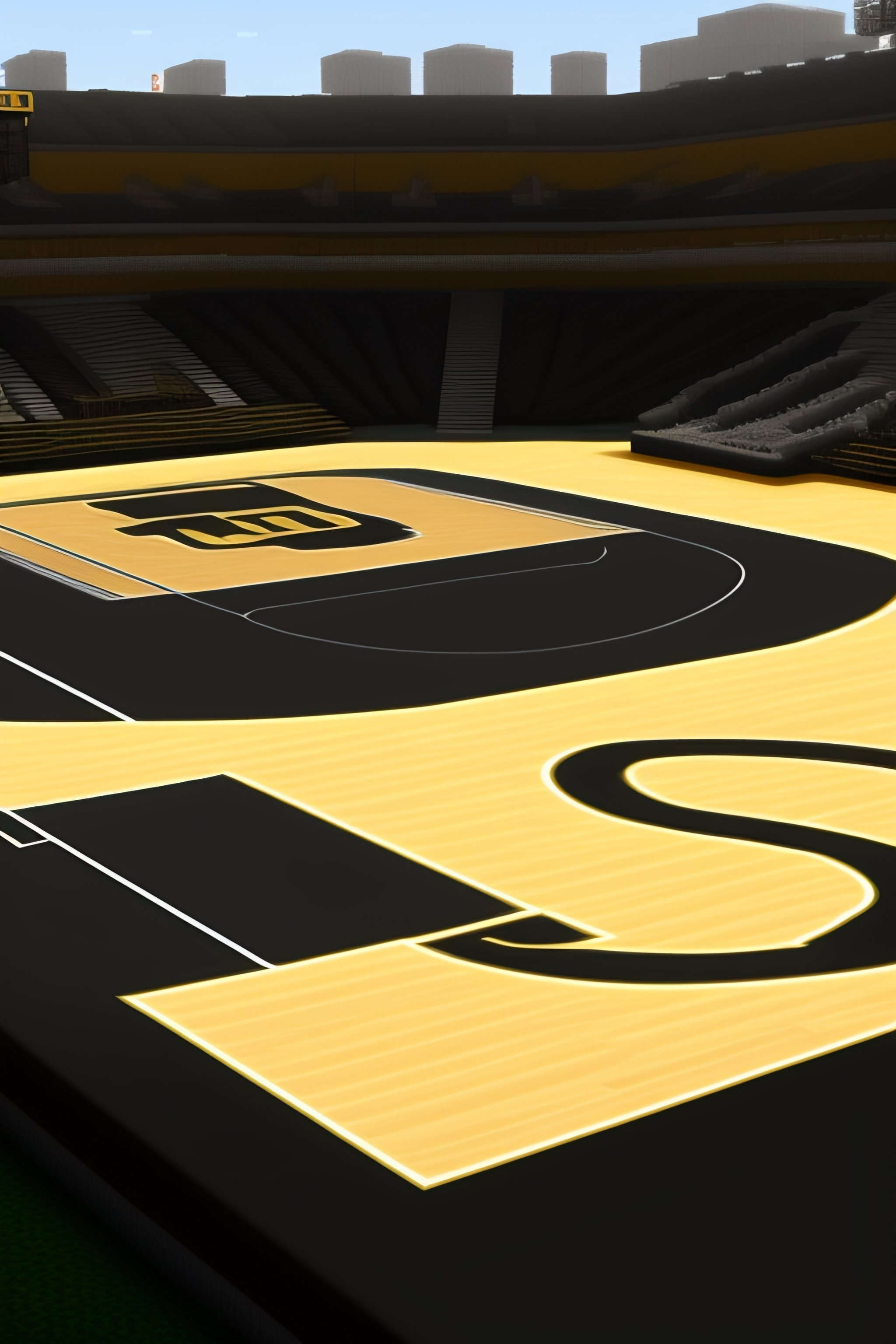 Lexica - Can you draw a Purdue basketball court to look like Minecraft it