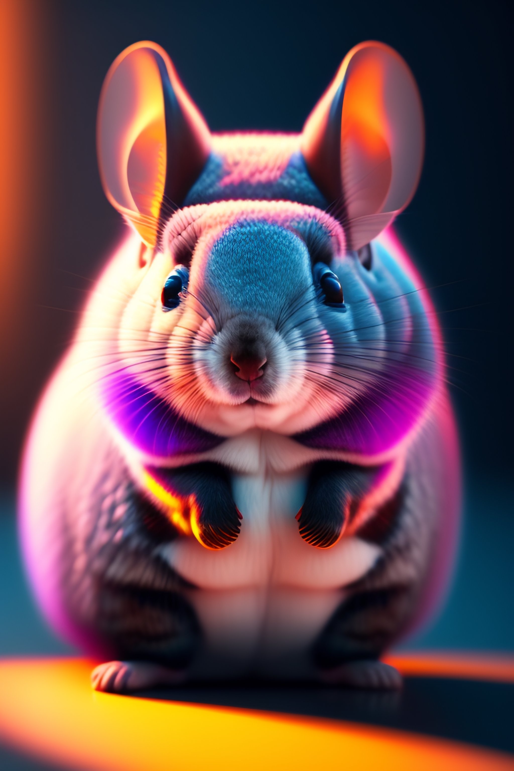 Lexica - Pltn style, cute chinchilla, vivid, high contrast, super high ...