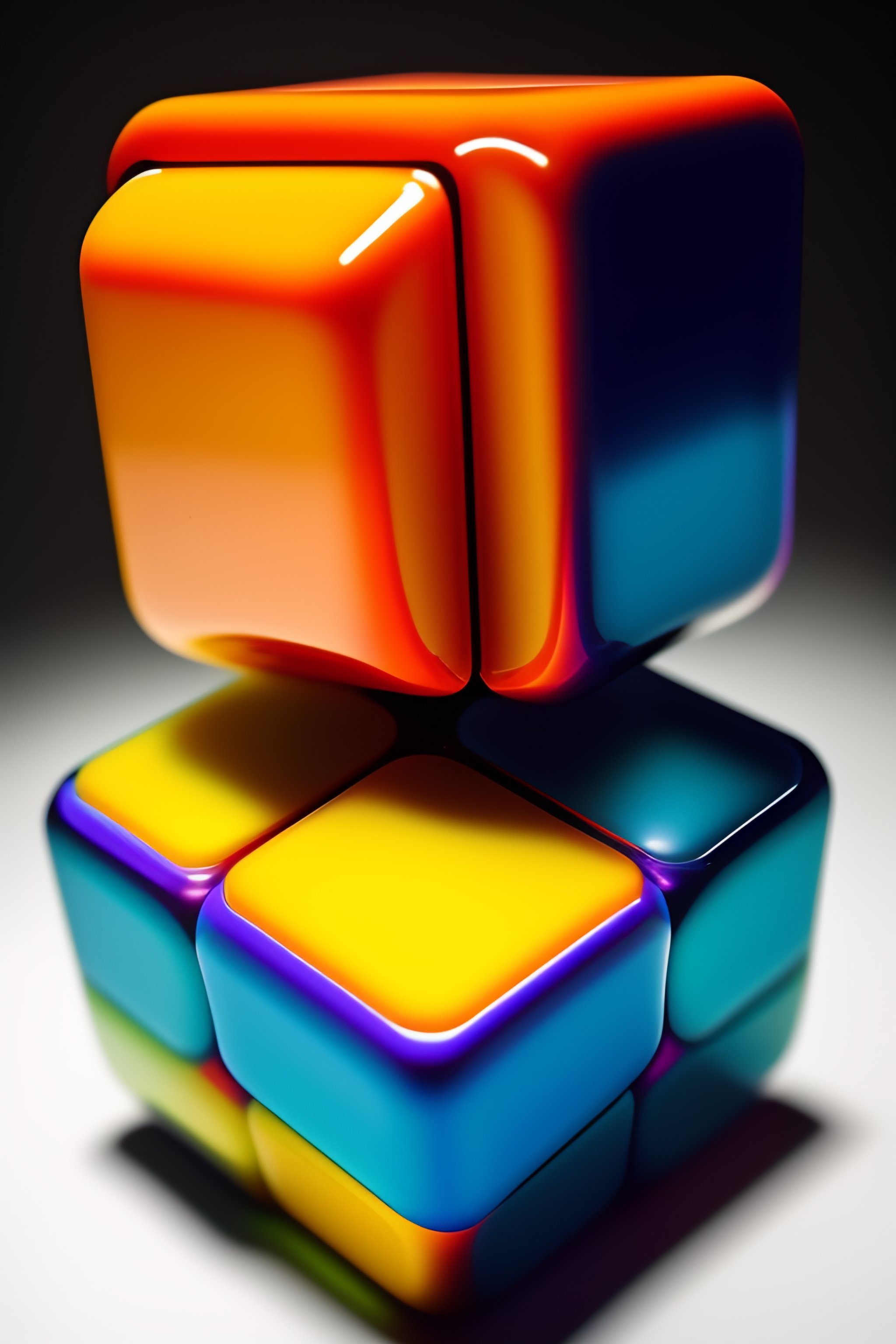 Lexica - Person who has 3x3 gan cube head