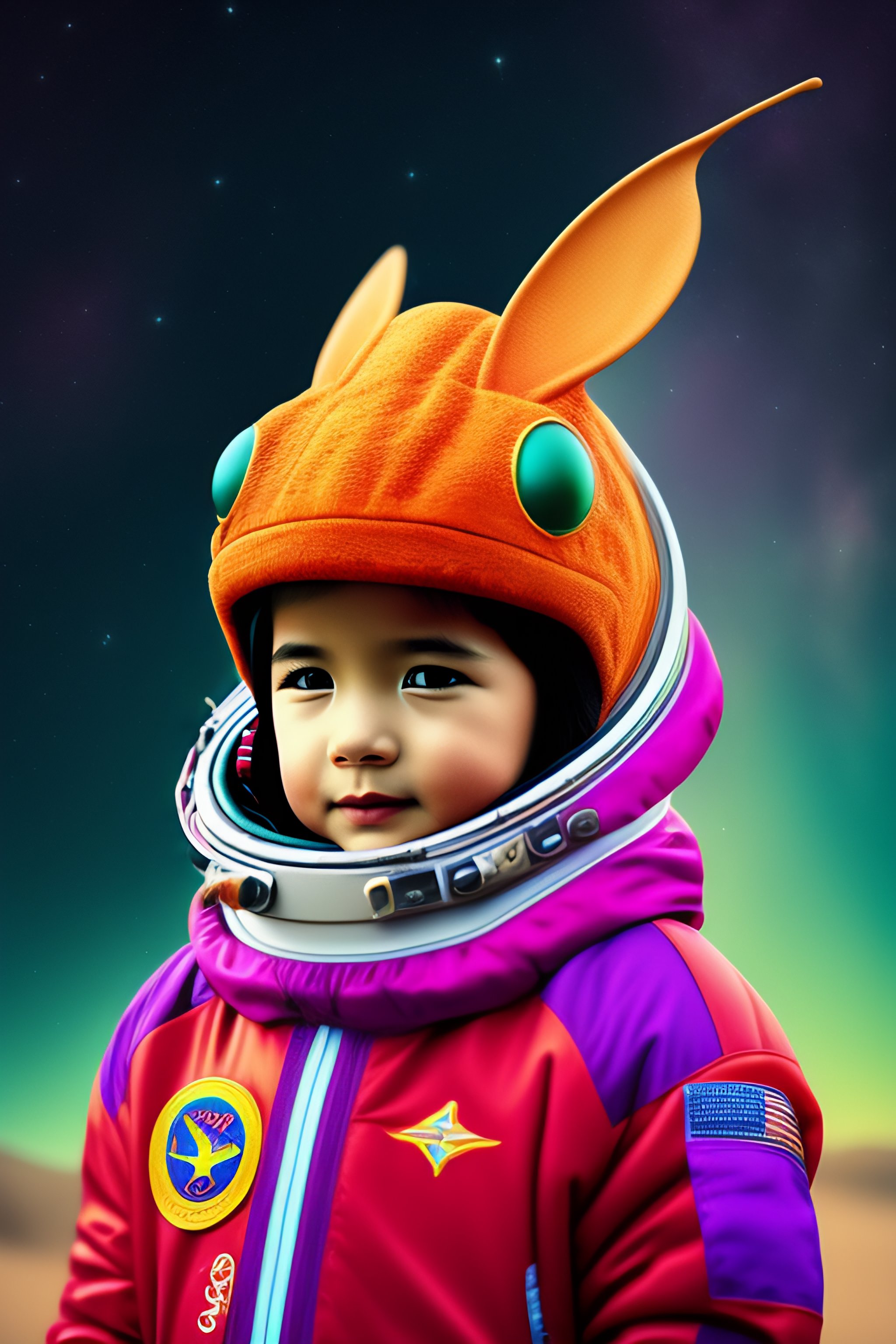 Lexica - Slug alien lizard stingray child space suit