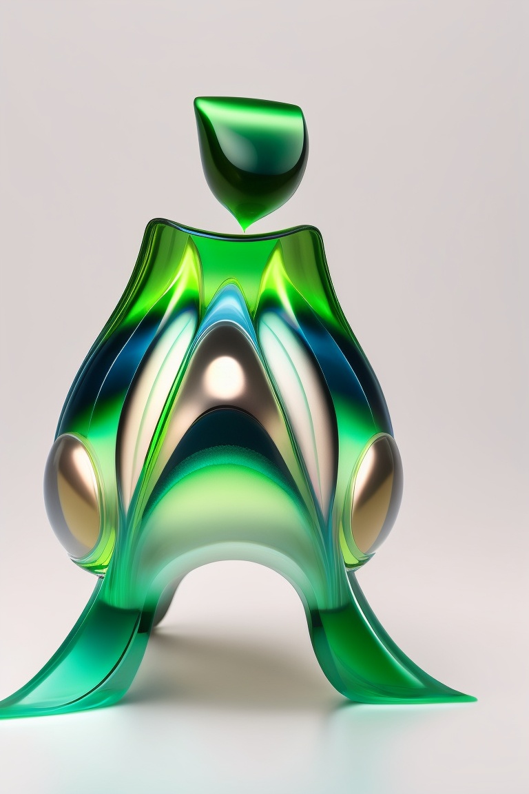 Lexica - Create a gelatinous form with a combination of blue and green ...