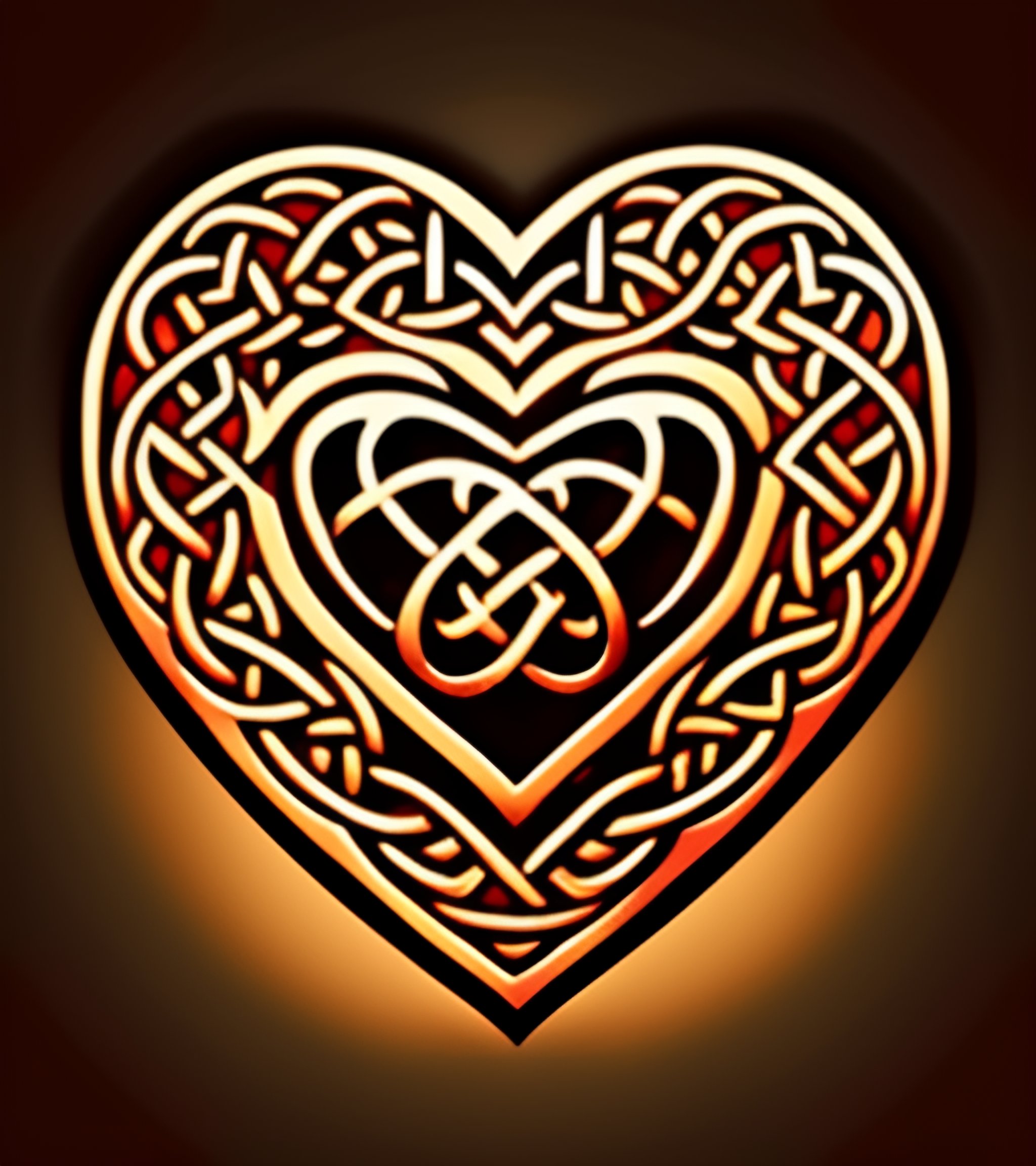 Lexica - Heart intertwined elfish, Celtic knots, symmetrical an ...