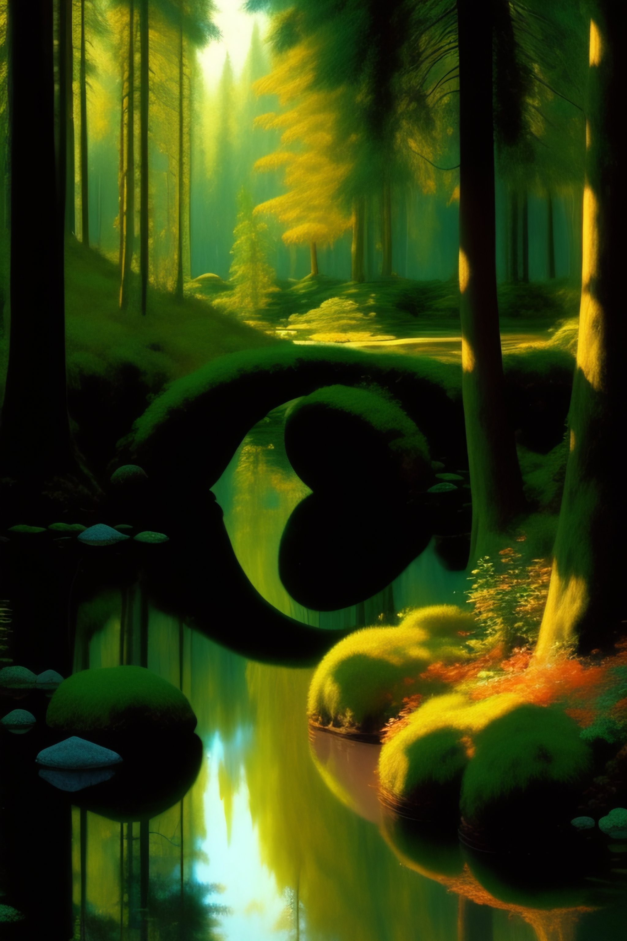 Lexica - Fantasy, terracotta, moss, water, copper, sunlight, Ivan ...