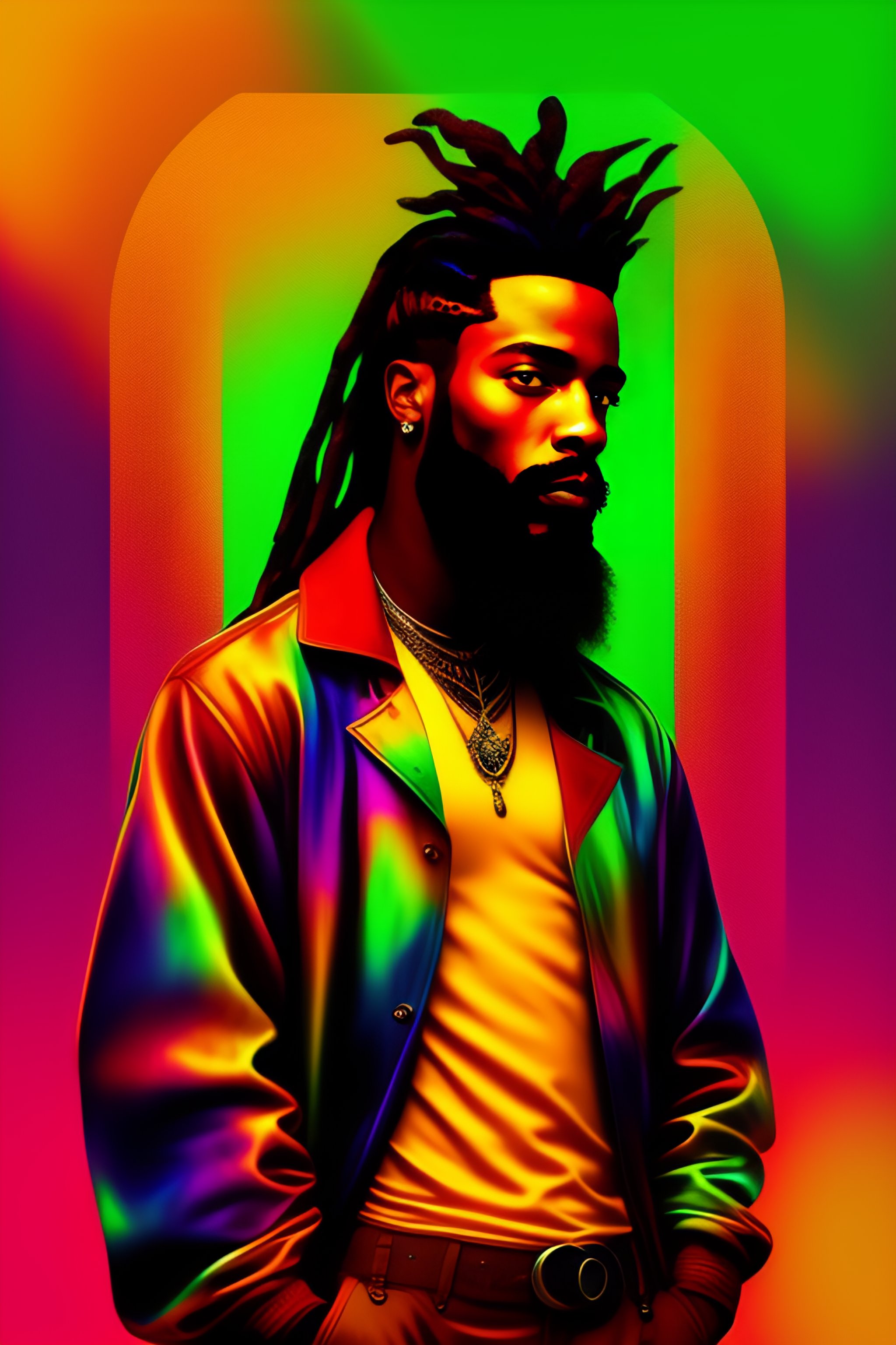 Lexica - An anthropomorphic handsome rasta man borderlands 3 psycho ...