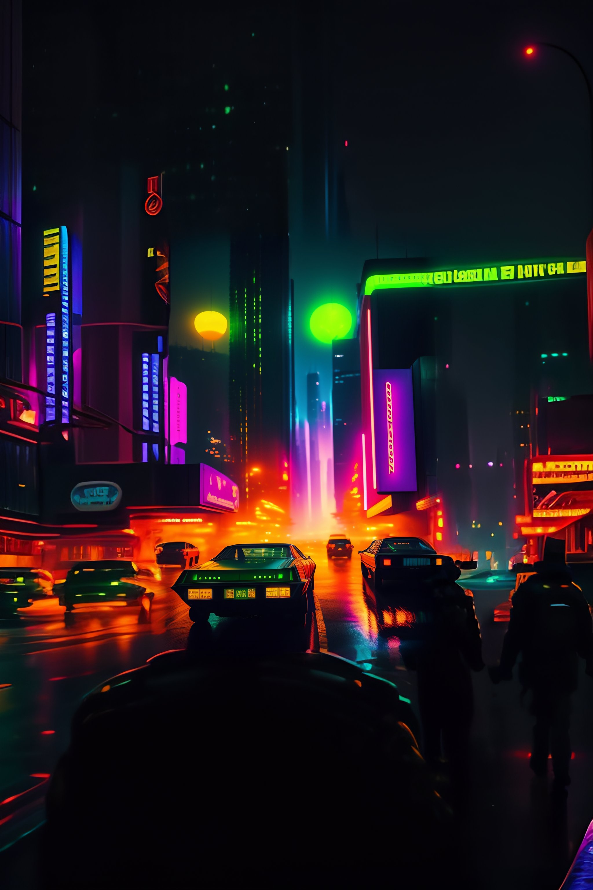 Lexica - The city of blade runner movie of the 80s with neon posters ...