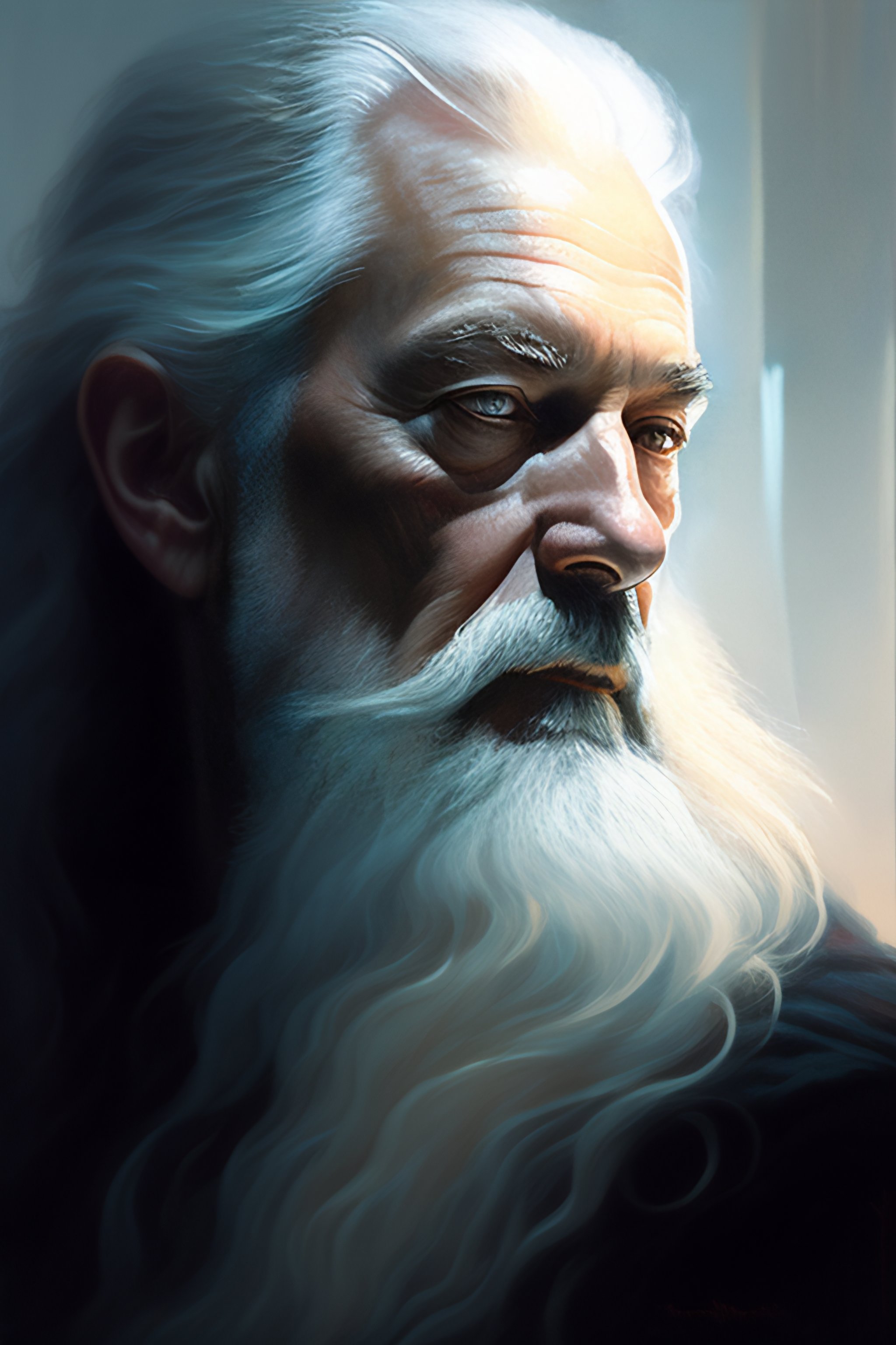 Lexica - Close up of gandalf, elegant, ethereal horror fantasy art by ...