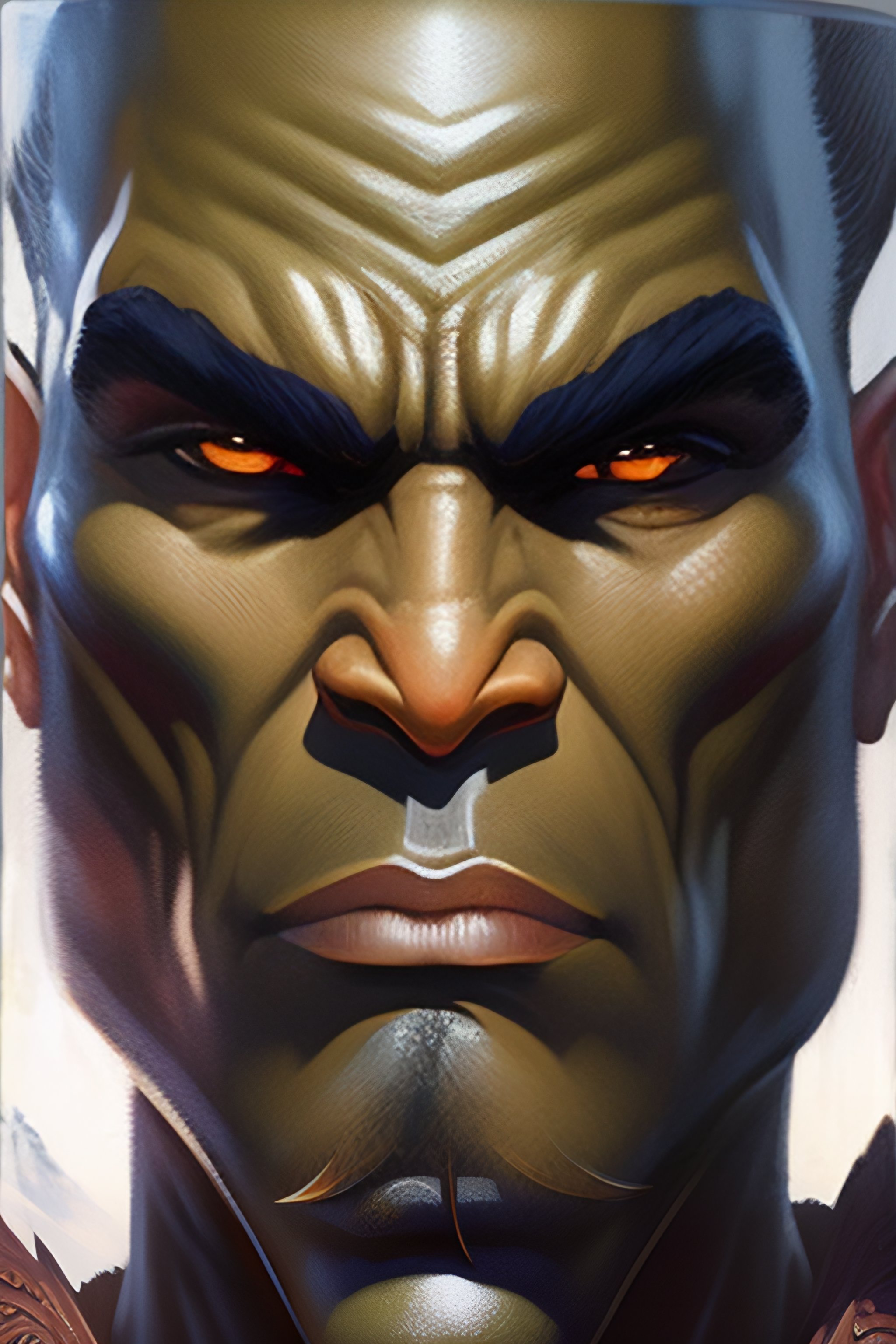Lexica - Dungeons and dragons half orc character closeup portrait ...