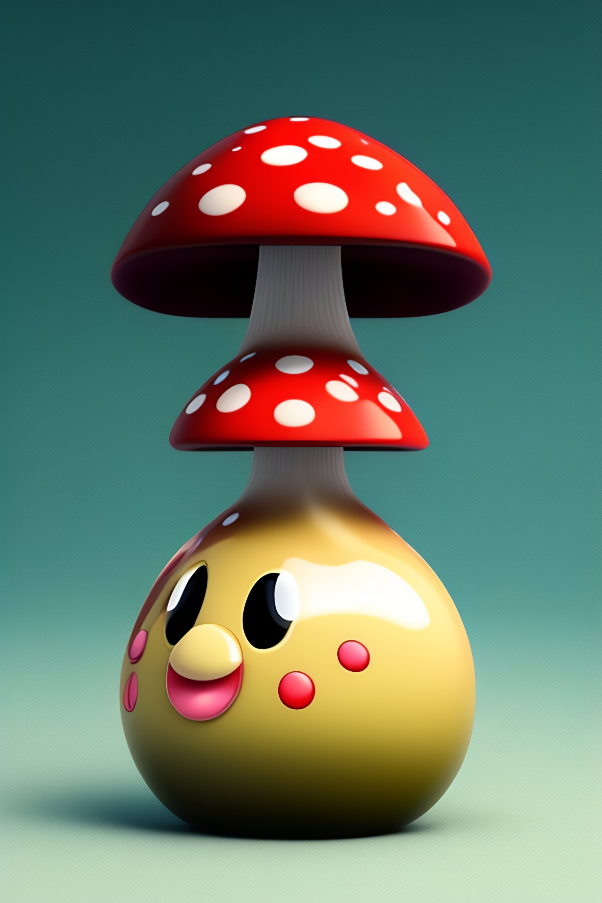 Lexica - A sad and cute mushroom, anime style, cartoon, digital art ...