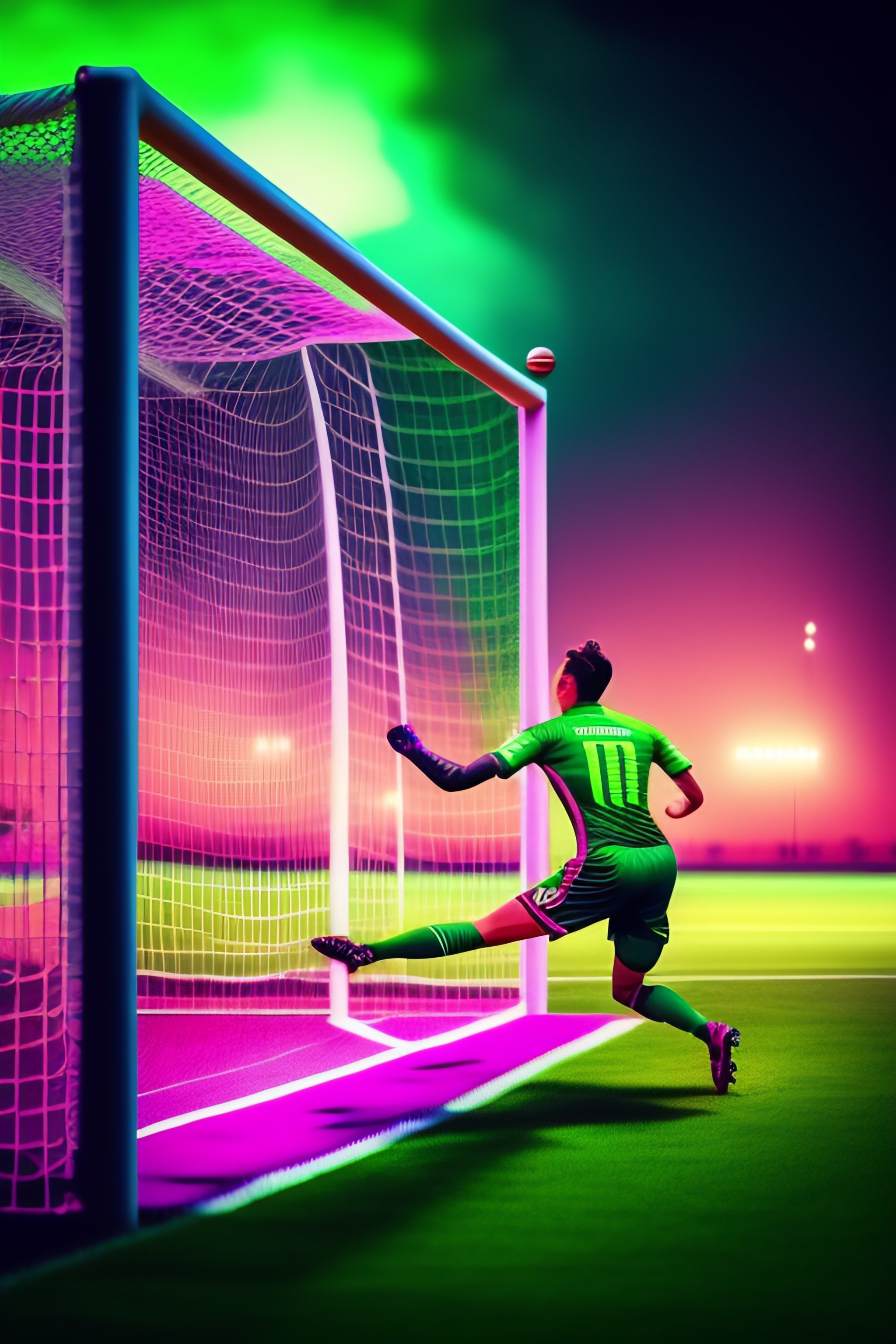 Goalkeeper Diving Wallpaper