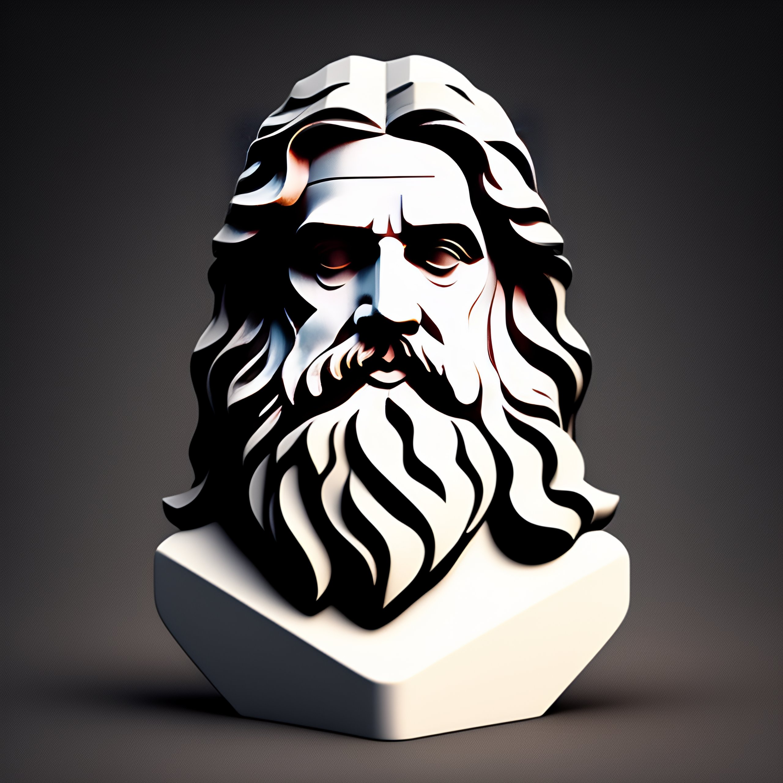 Lexica - Bust of greek orator homer, long curly hair, socrates ...