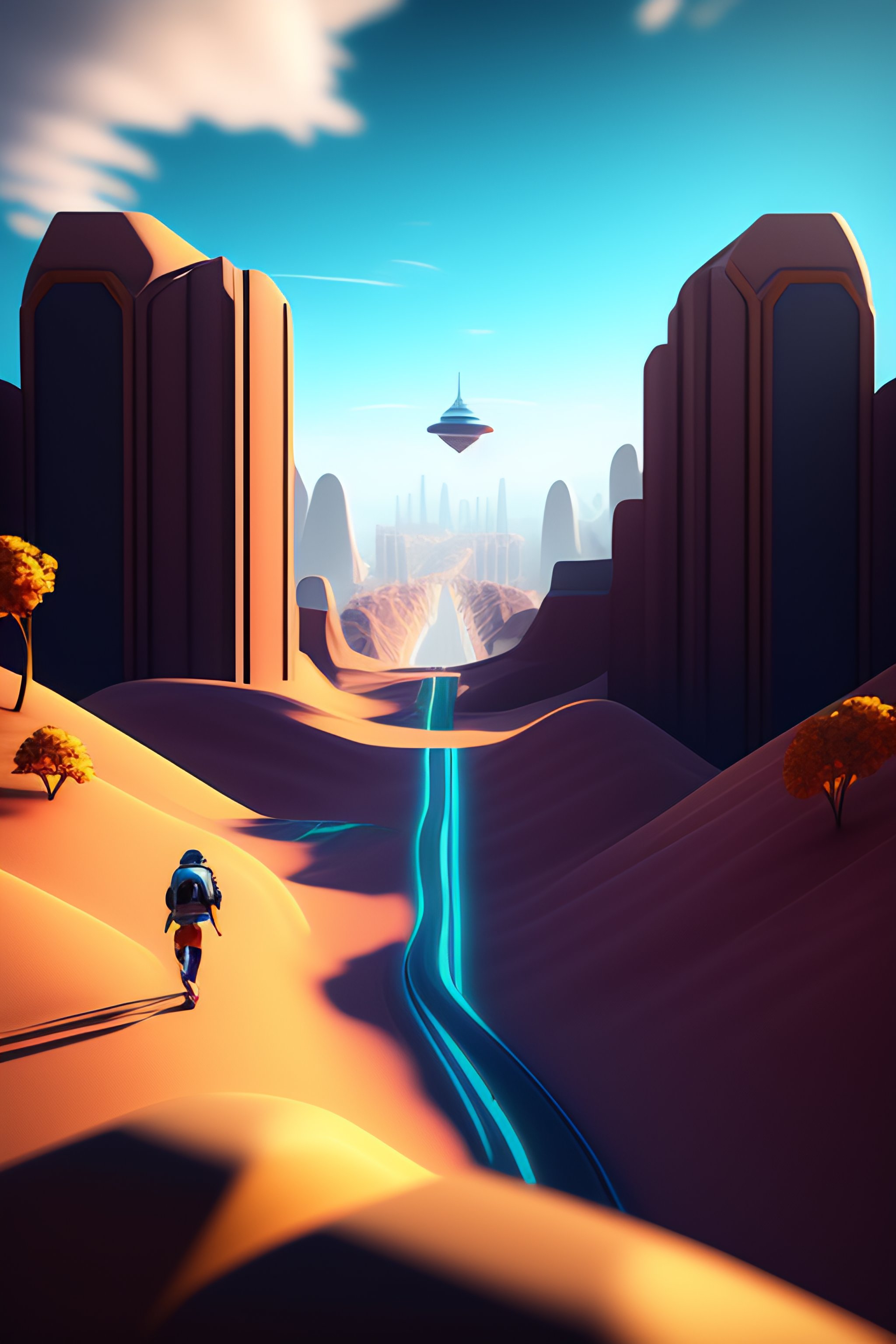 Lexica - Mobile game hypercasual 3d minimalistic runner 2023