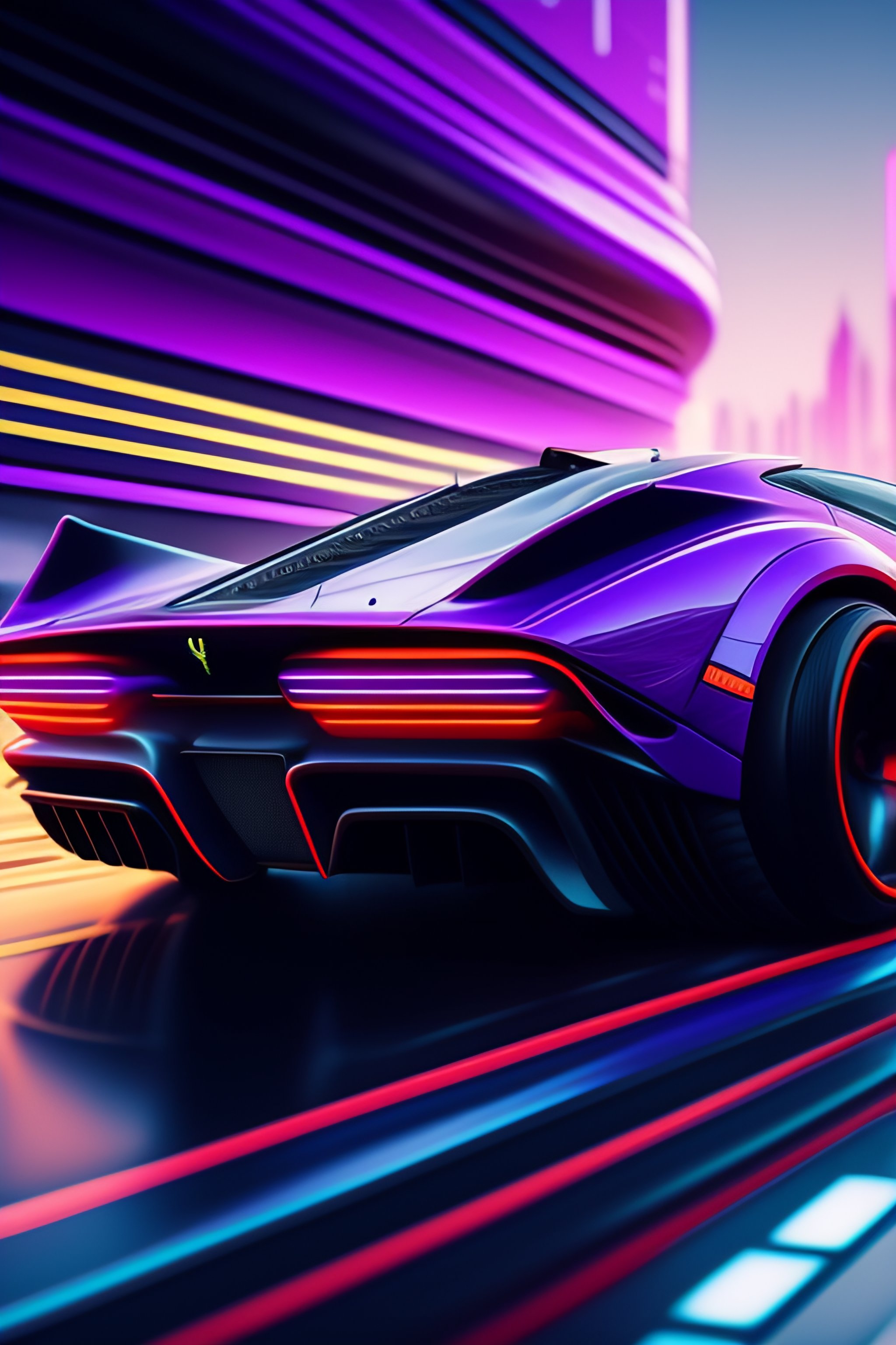 Lexica - Cyberpunk ferrari, marvel comic art style, into the ...