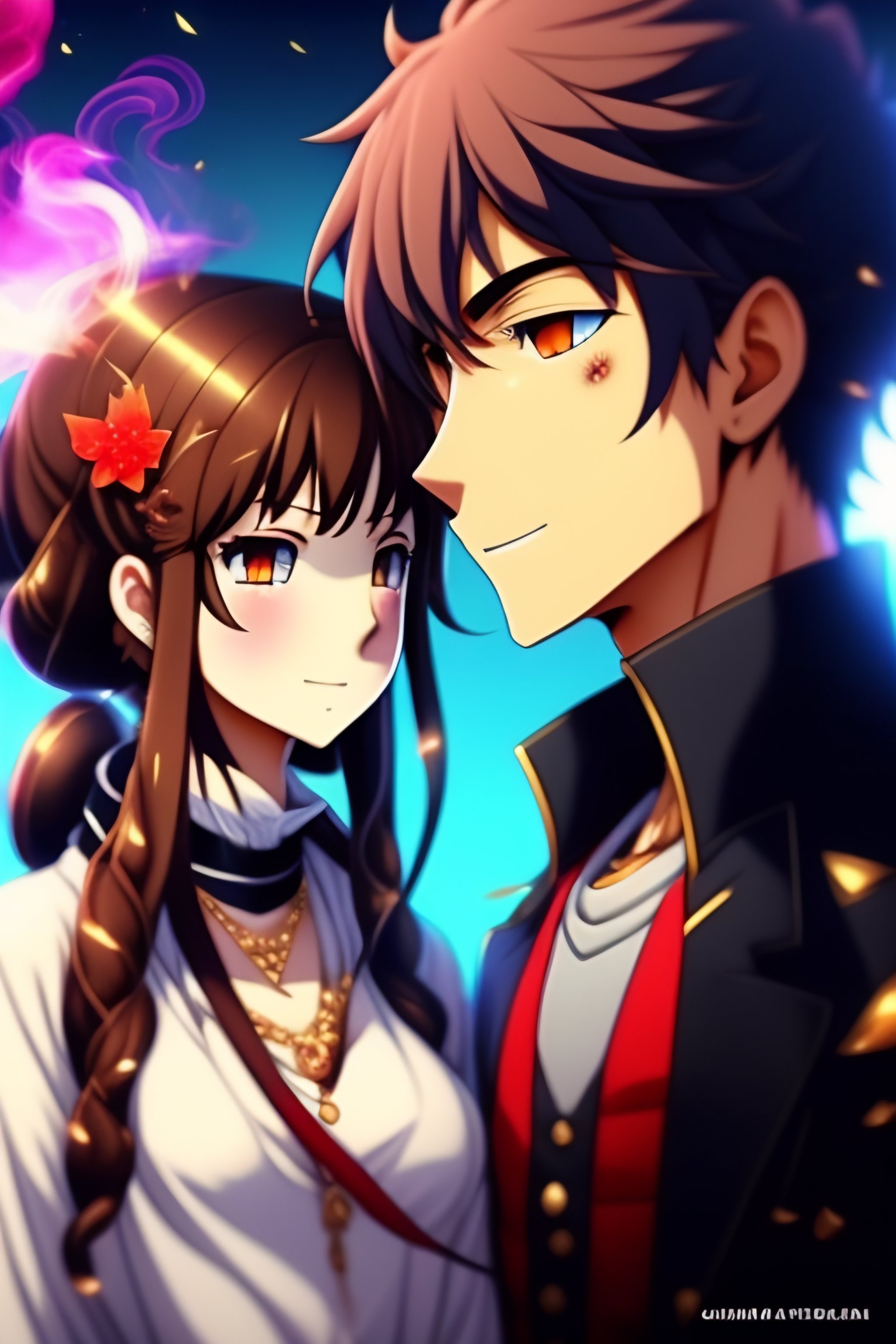 Lexica - Hookah smoking with anime charcters
