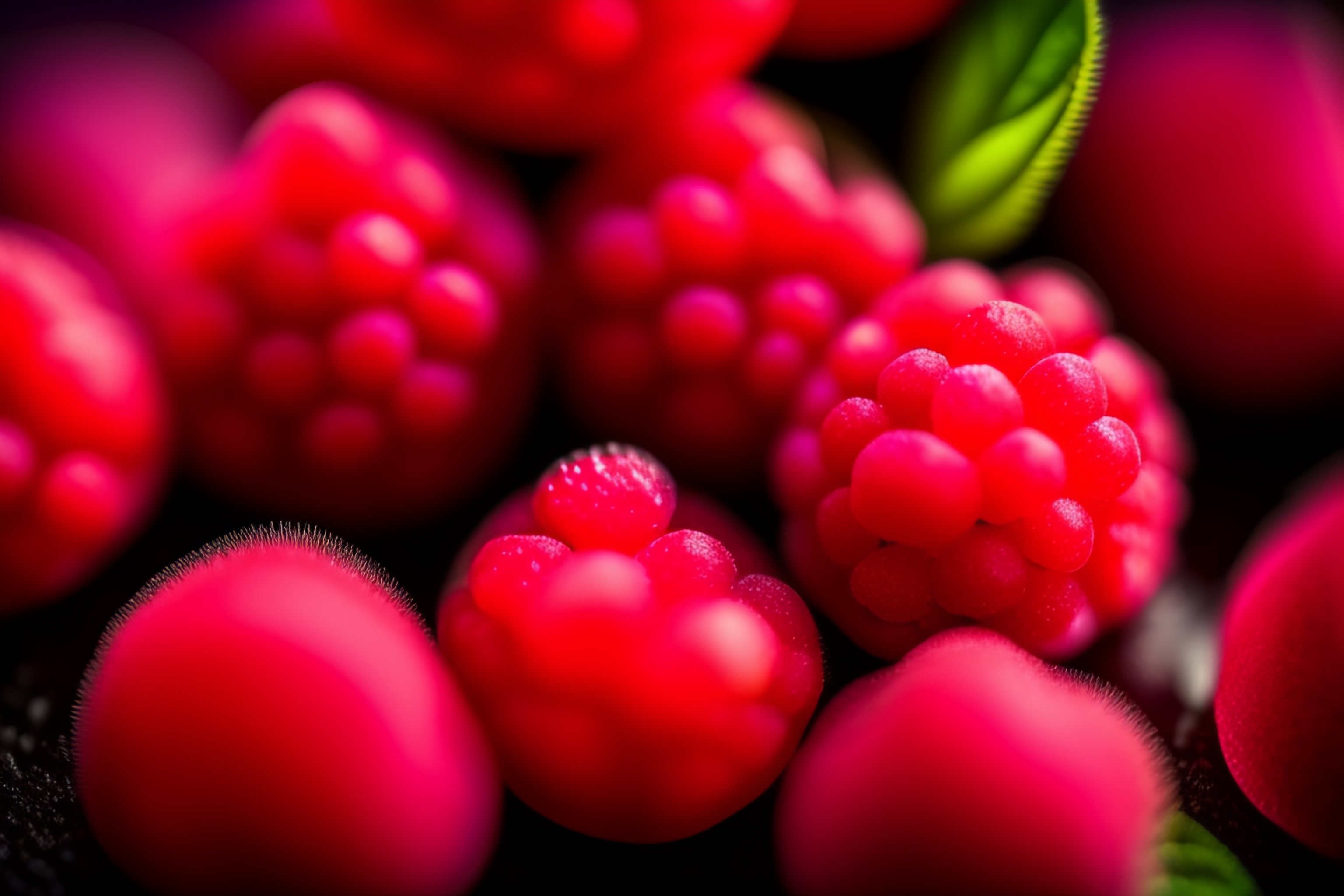 Lexica - Raspberries macro photo, super realistic, high quality, super ...